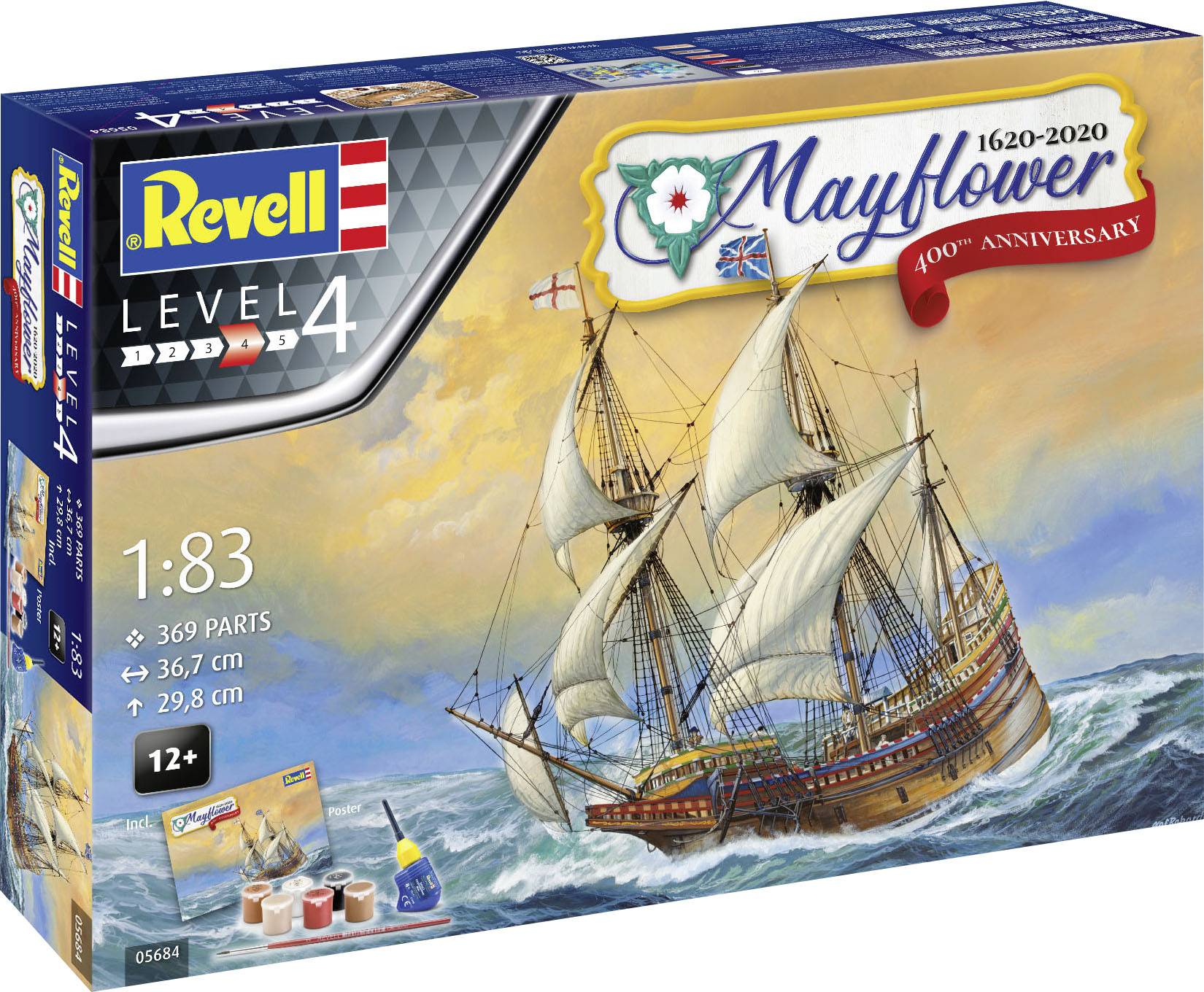 Revell 05684 Mayflower 400th Anniversary Schiffsmodell Bausatz 1:83 | SMDV