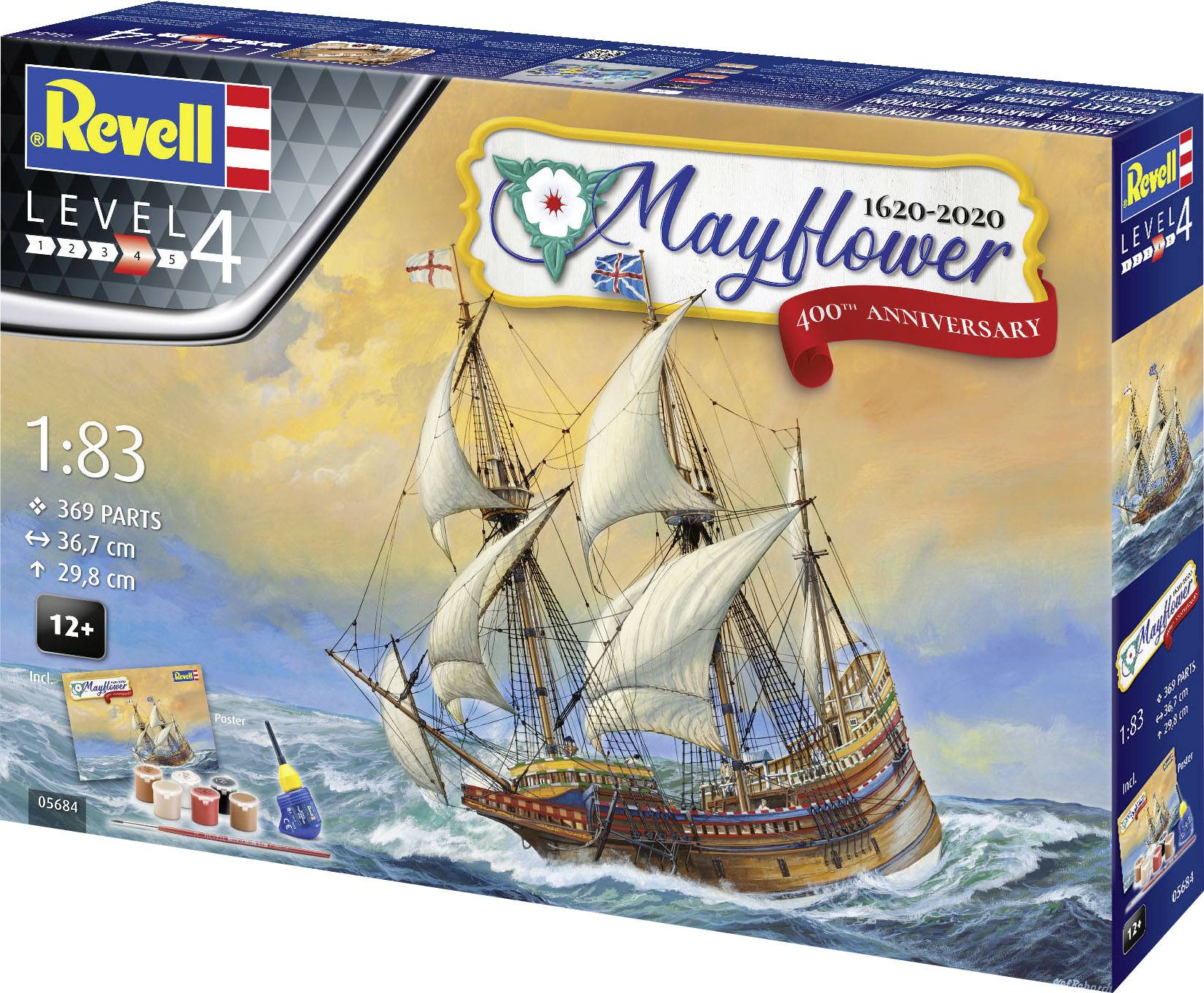 Revell 05684 Mayflower 400th Anniversary Schiffsmodell Bausatz 1:83 | SMDV