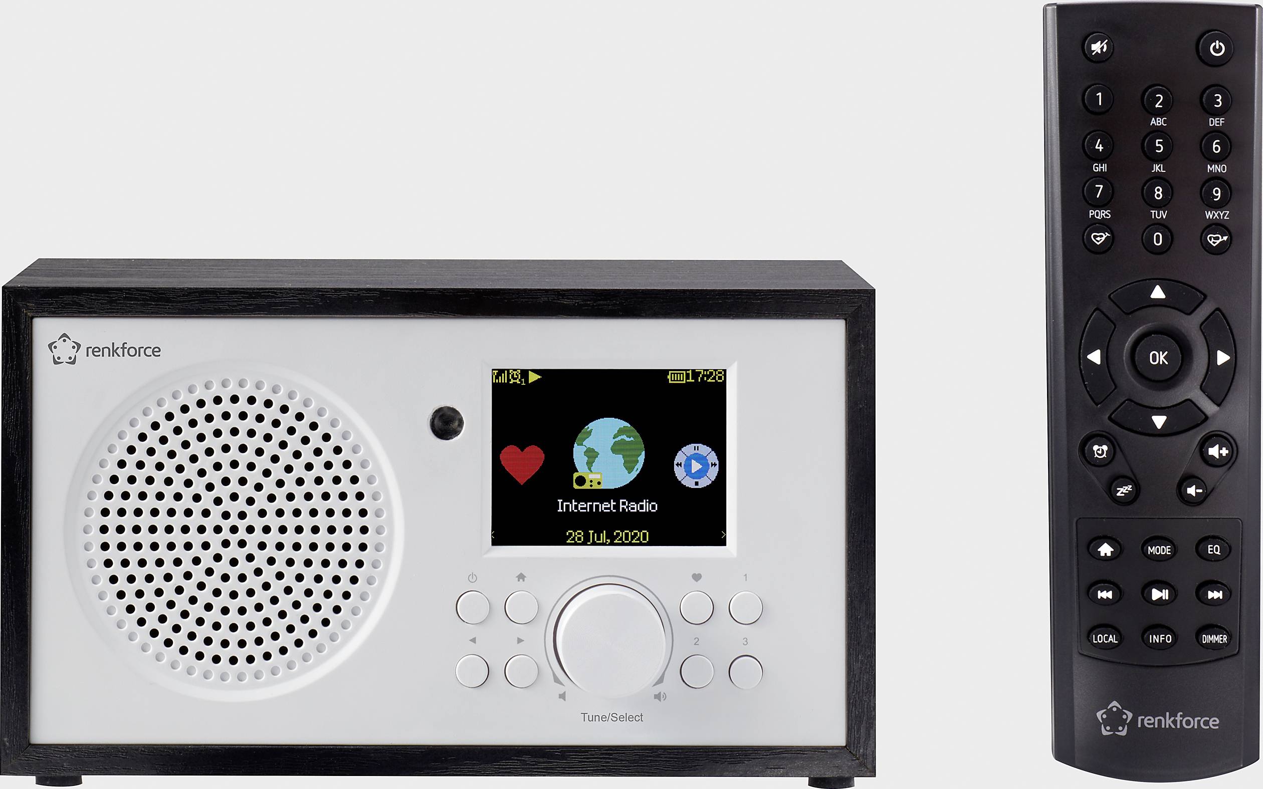 Renkforce RF-IR-MONOV2 Internet Tischradio Internet WLAN, Internetradio ...