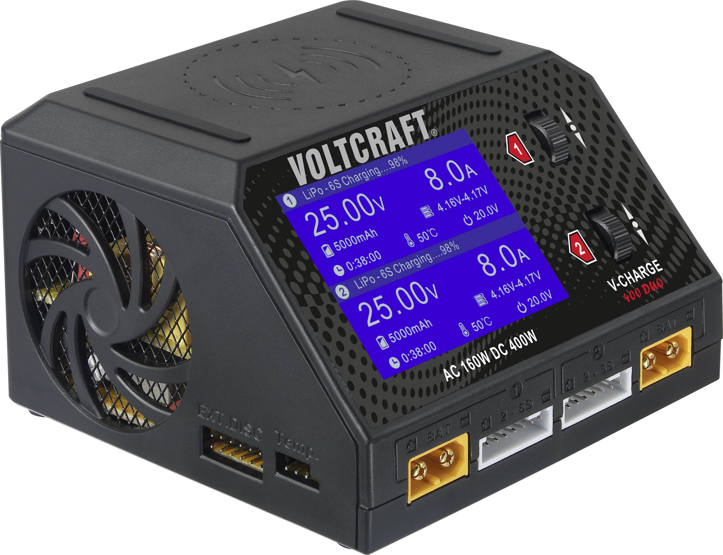 VOLTCRAFT Modellbau-Ladegerät 20A LiPo, LiHV, LiFePO, LiIon, NiMH, NiCd ...