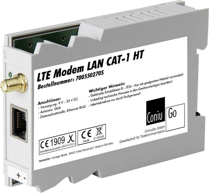 ConiuGo LTE GSM Modem LAN Hutschiene CAT 1 LTE Modem versandkostenfrei ...