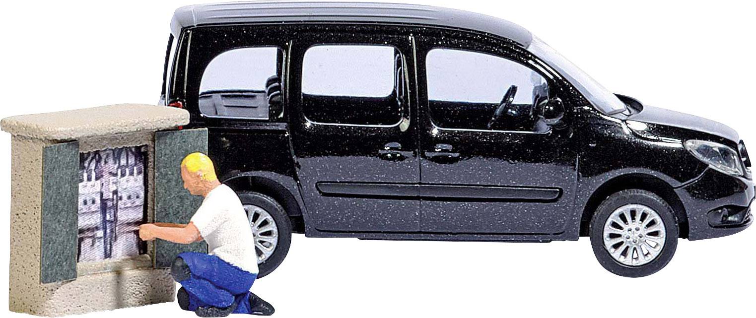Busch 7903 H0 Mercedes Benz Citan mit Monteur und Verteilerschrank | SMDV