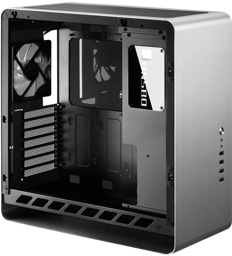 Jonsbo 01.UMX4SR.00 Midi-Tower PC-Gehäuse Silber | voelkner