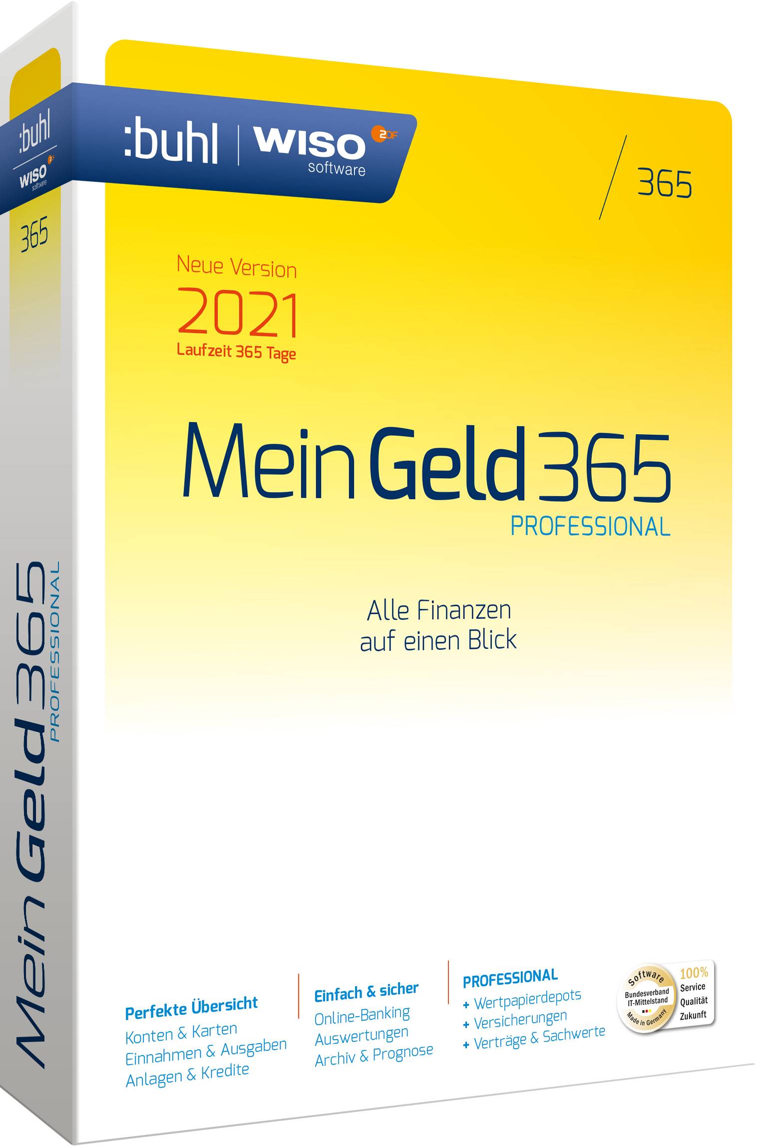 WISO Mein Geld Professional 365 Jahreslizenz, 1 Lizenz Windows Finanz ...