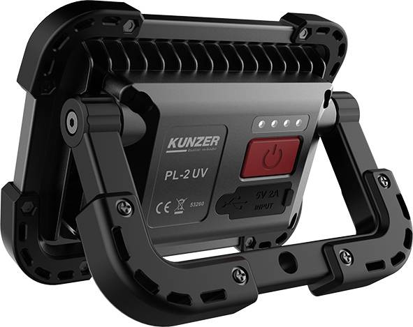 Kunzer PL-2 UV UV-Lampe, LED Strahler akkubetrieben 400lm | voelkner