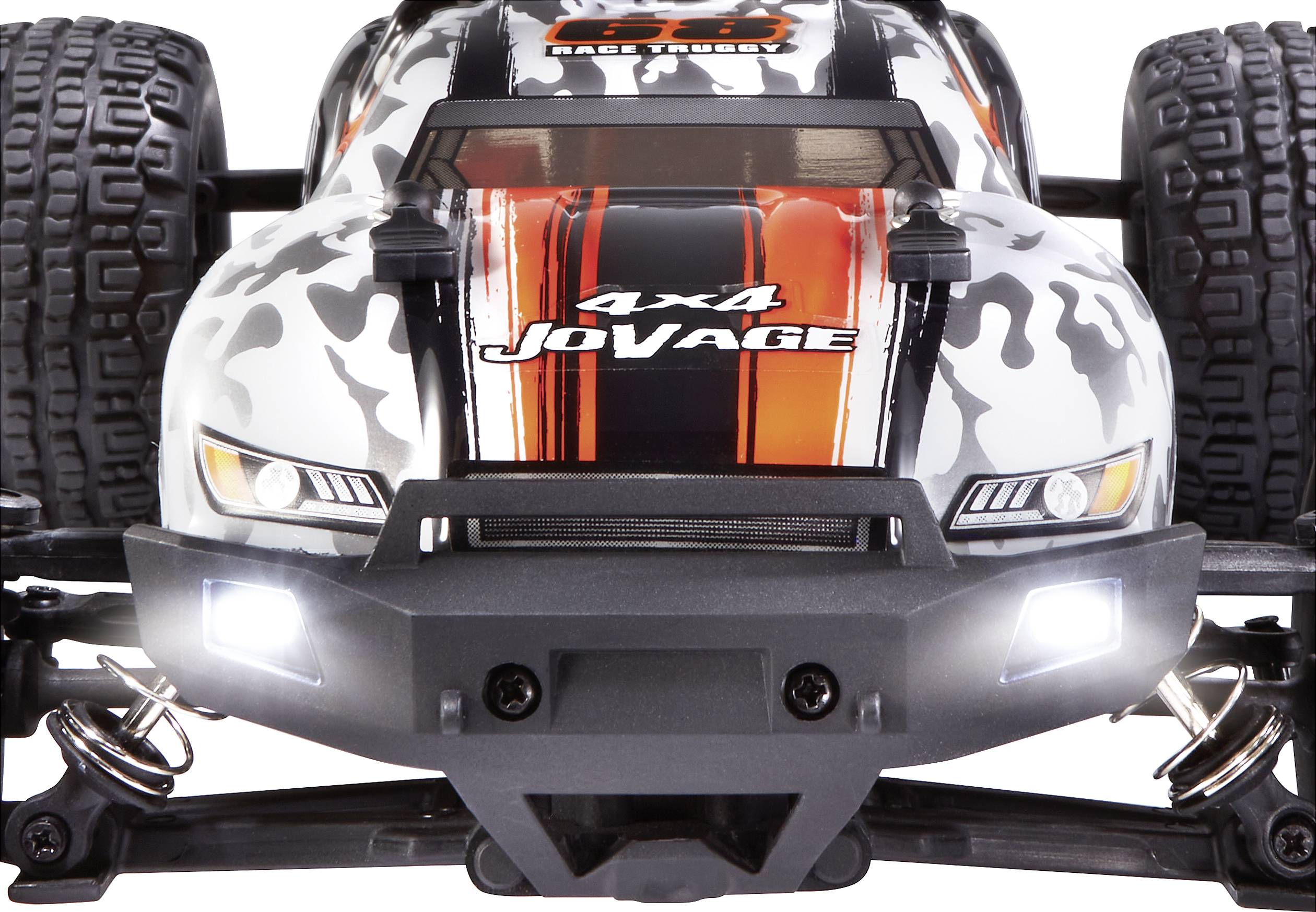 Reely Jovage 4x4 Orange, Weiß Brushed 1:16 RC Einsteiger Modellauto ...