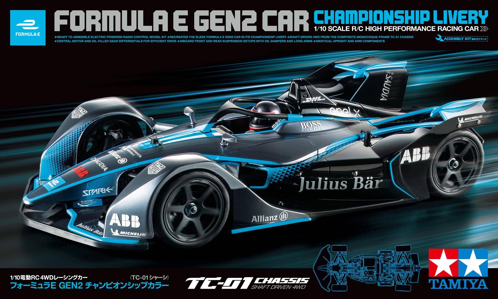 Tamiya 1:10 RC Formula E Gen2 Ch.Liv. TC01 1:10 RC Modellauto Elektro ...