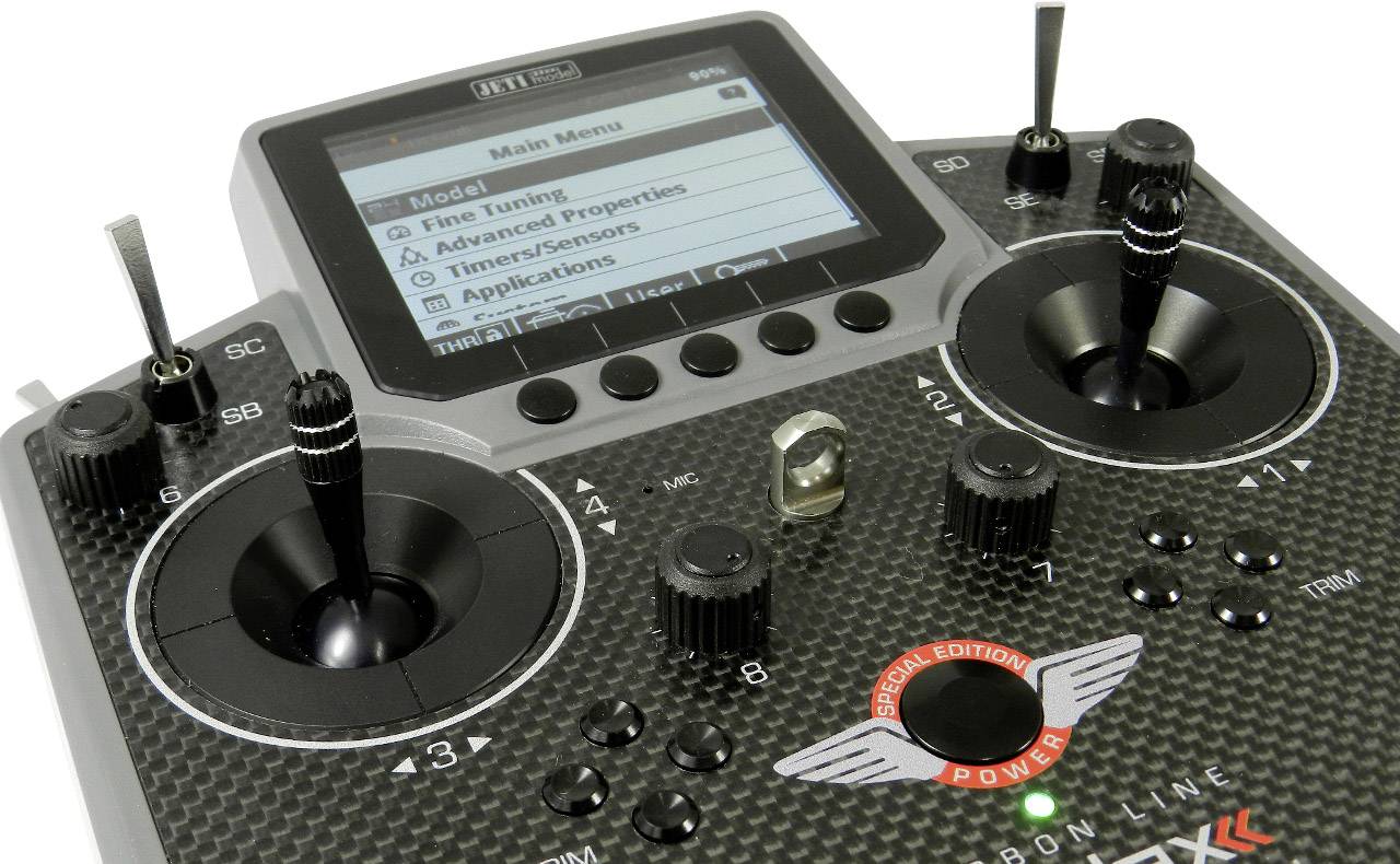 Jeti DS-12 Grau Hand-Fernsteuerung 2,4GHz Anzahl Kanäle: 8 ...