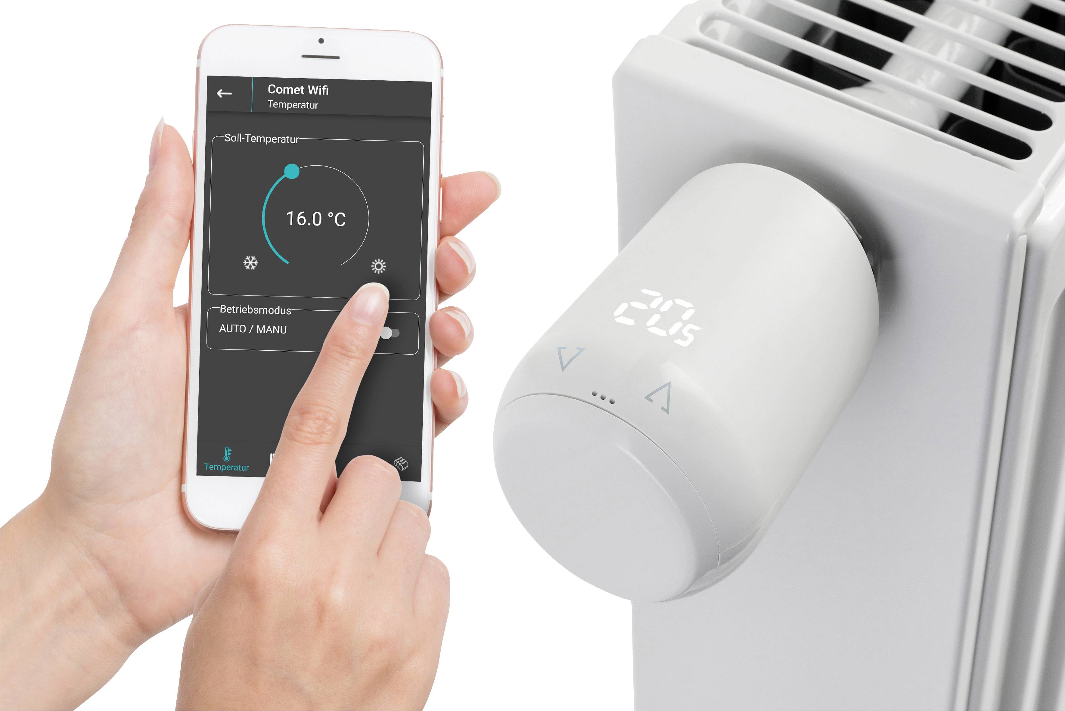 Eurotronic 700200 Comet Wifi Funk-Heizkörperthermostat elektronisch ...