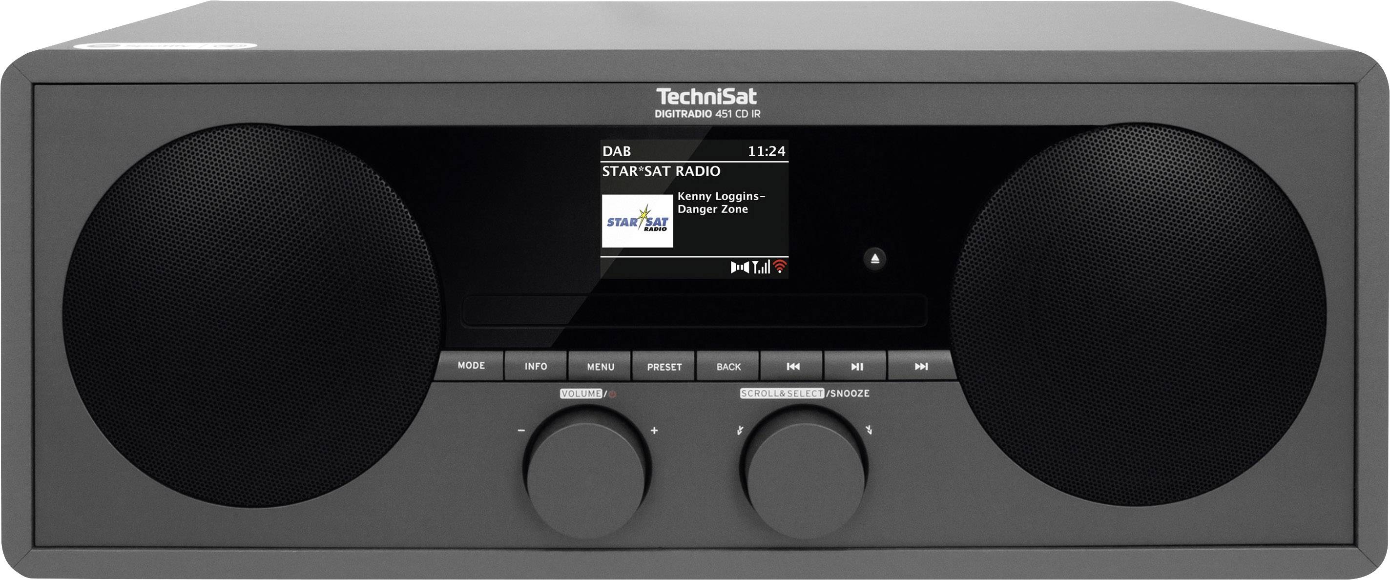 TechniSat DIGITRADIO 451 CD IR Internet Tischradio Internet, DAB+, UKW ...