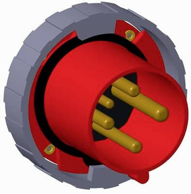 ABB 363BU11W 2CMA168112R1000 CEE Anbaustecker 63A 4polig 440V 1St ...