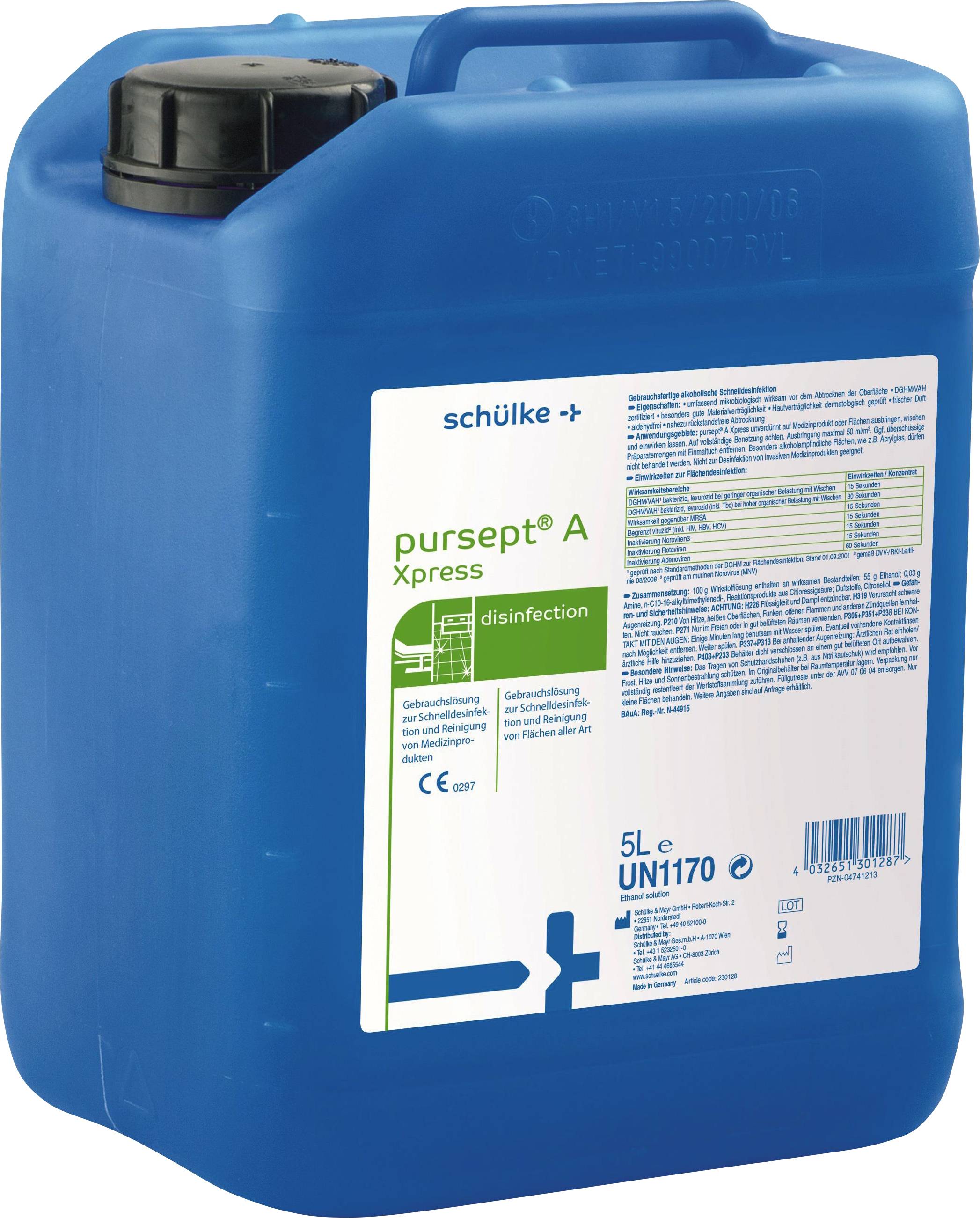 Schülke pursept A Xpress Desinfektion SC1126 Desinfektionsmittel 5l ...