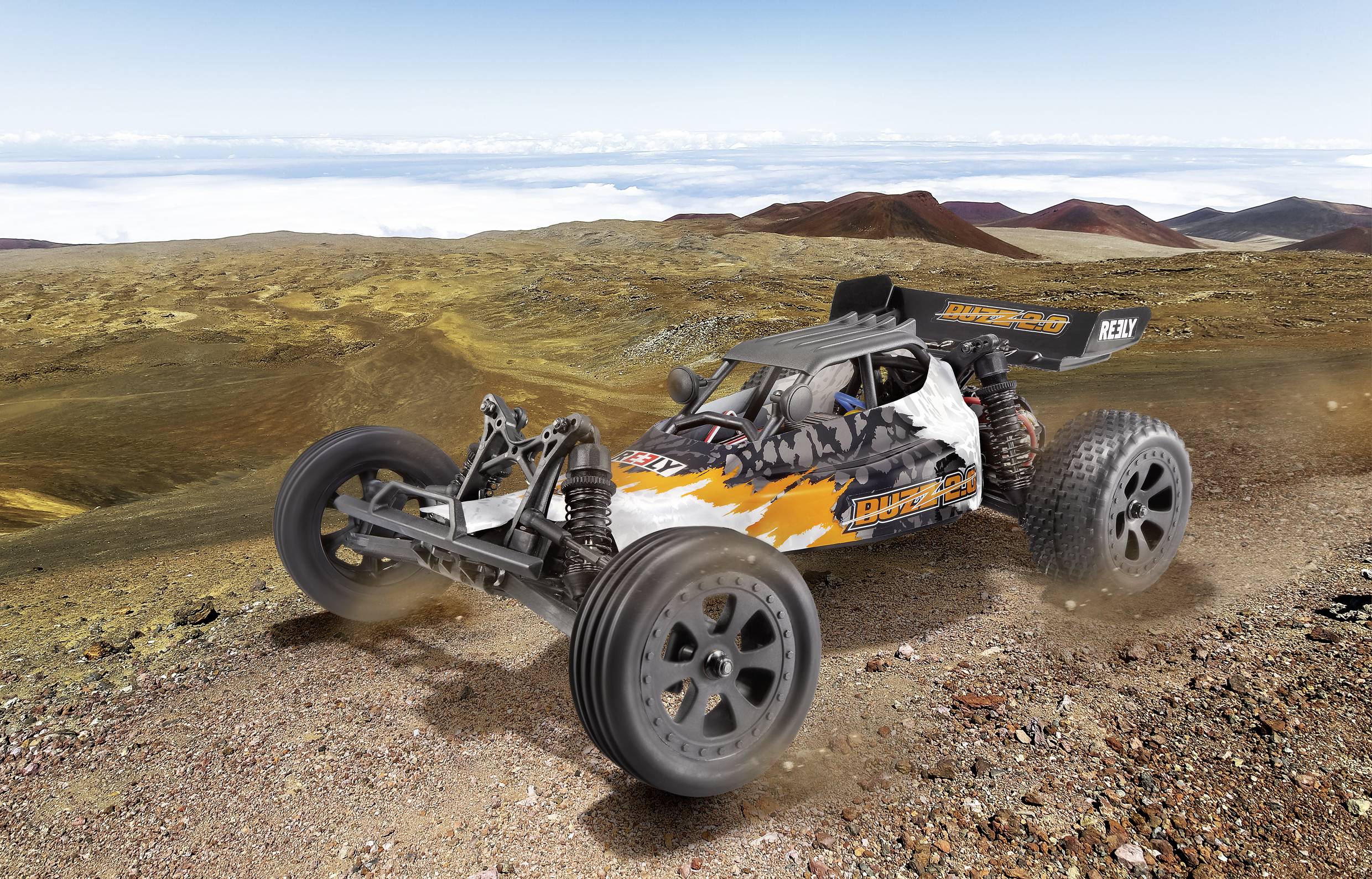 Reely Buzz 2.0 Brushed 1:10 RC Einsteiger Modellauto Elektro Buggy 100% ...