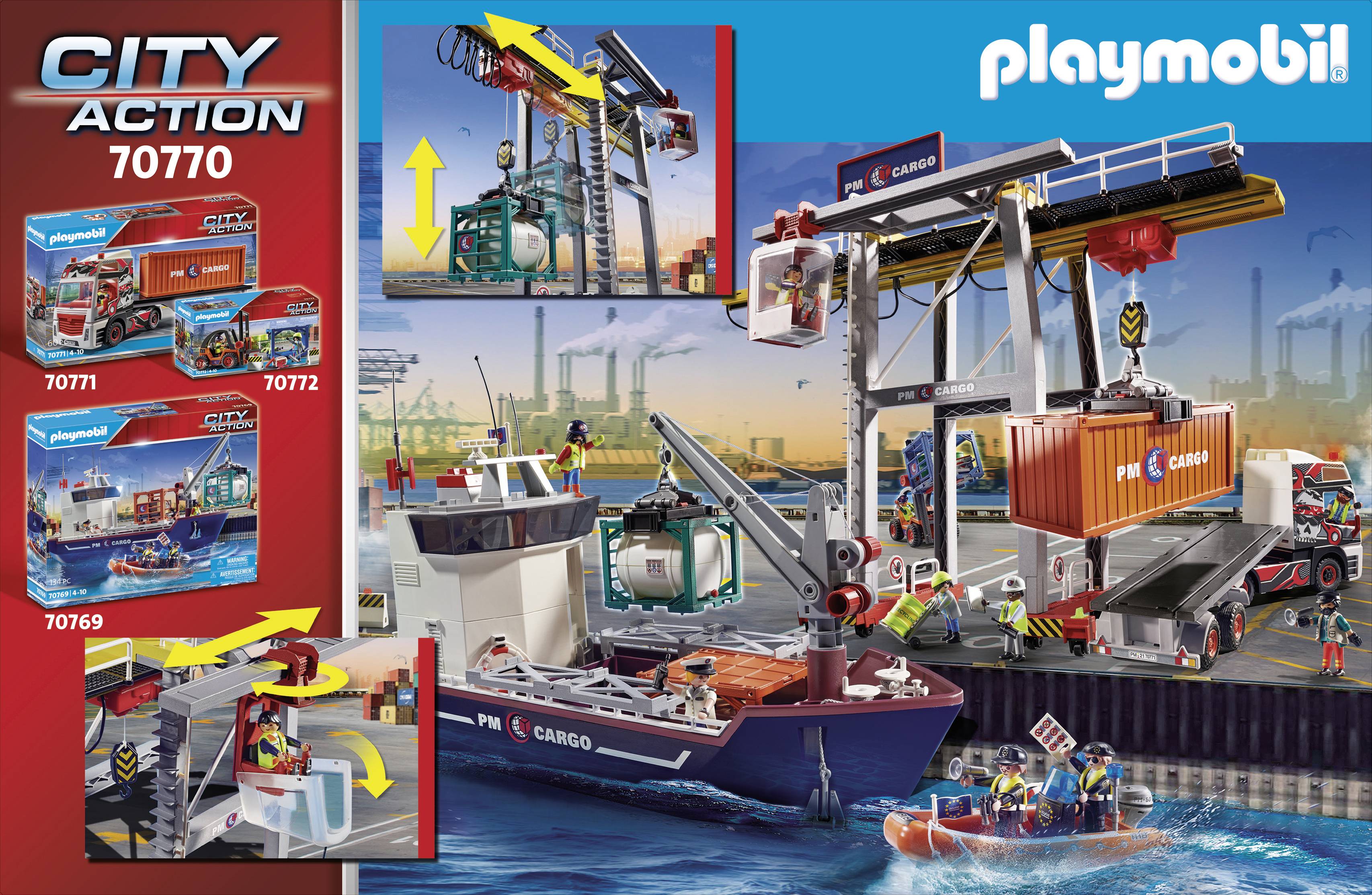 Playmobil® City Action Portalkran mit Containern 70770 | voelkner