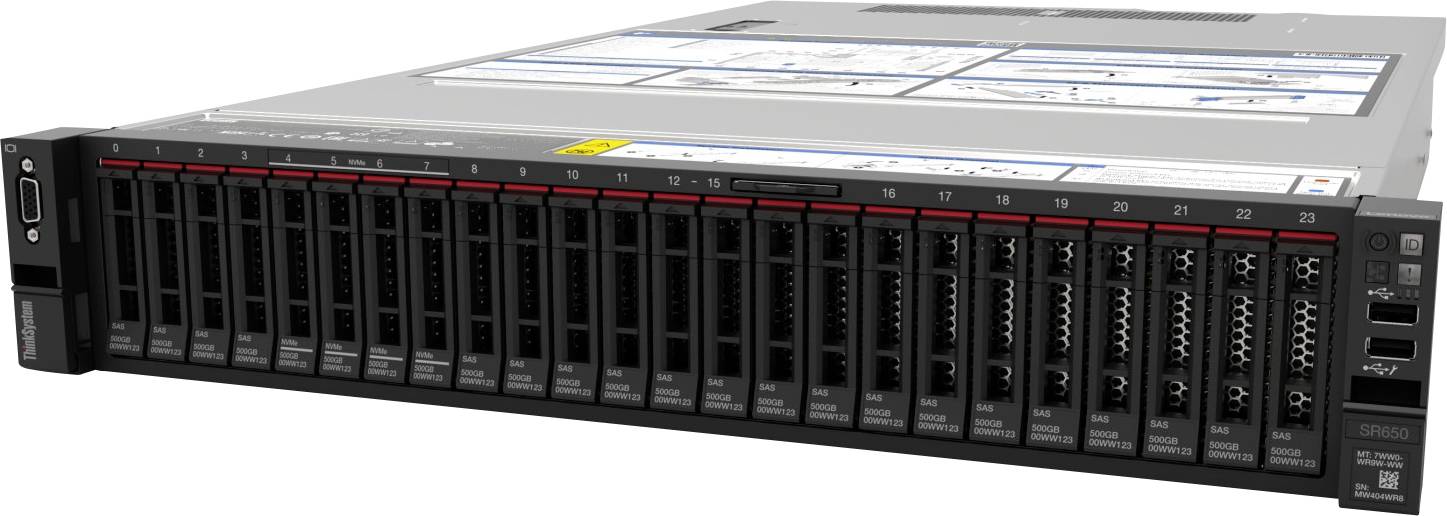 Lenovo ThinkSystem SR650 Server Intel® Xeon Gold 6246R 32GB Matrox G200 ...