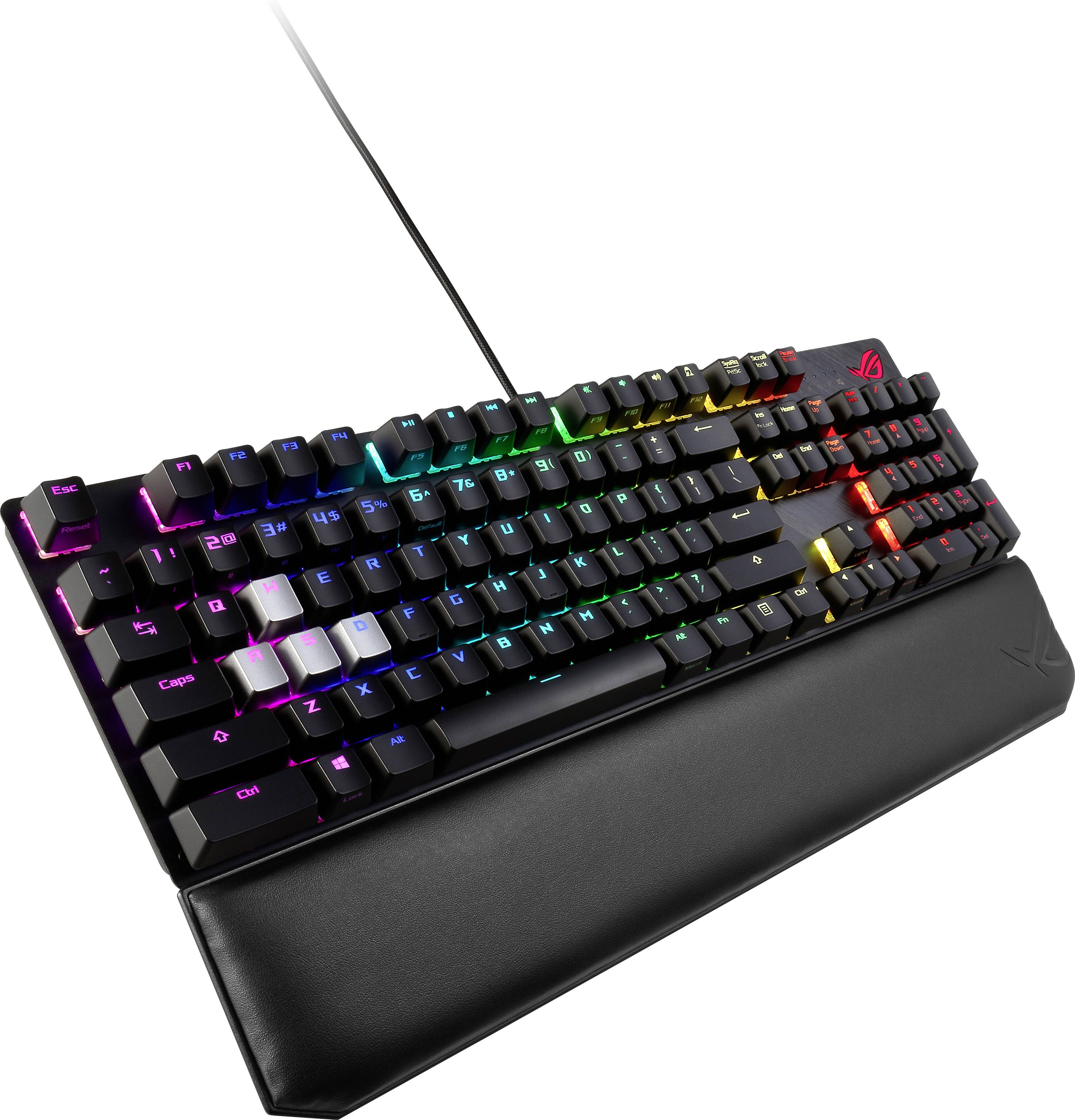 Asus ROG STRIX SCOPE Deluxe Kabelgebunden Gaming-Tastatur Beleuchtet ...