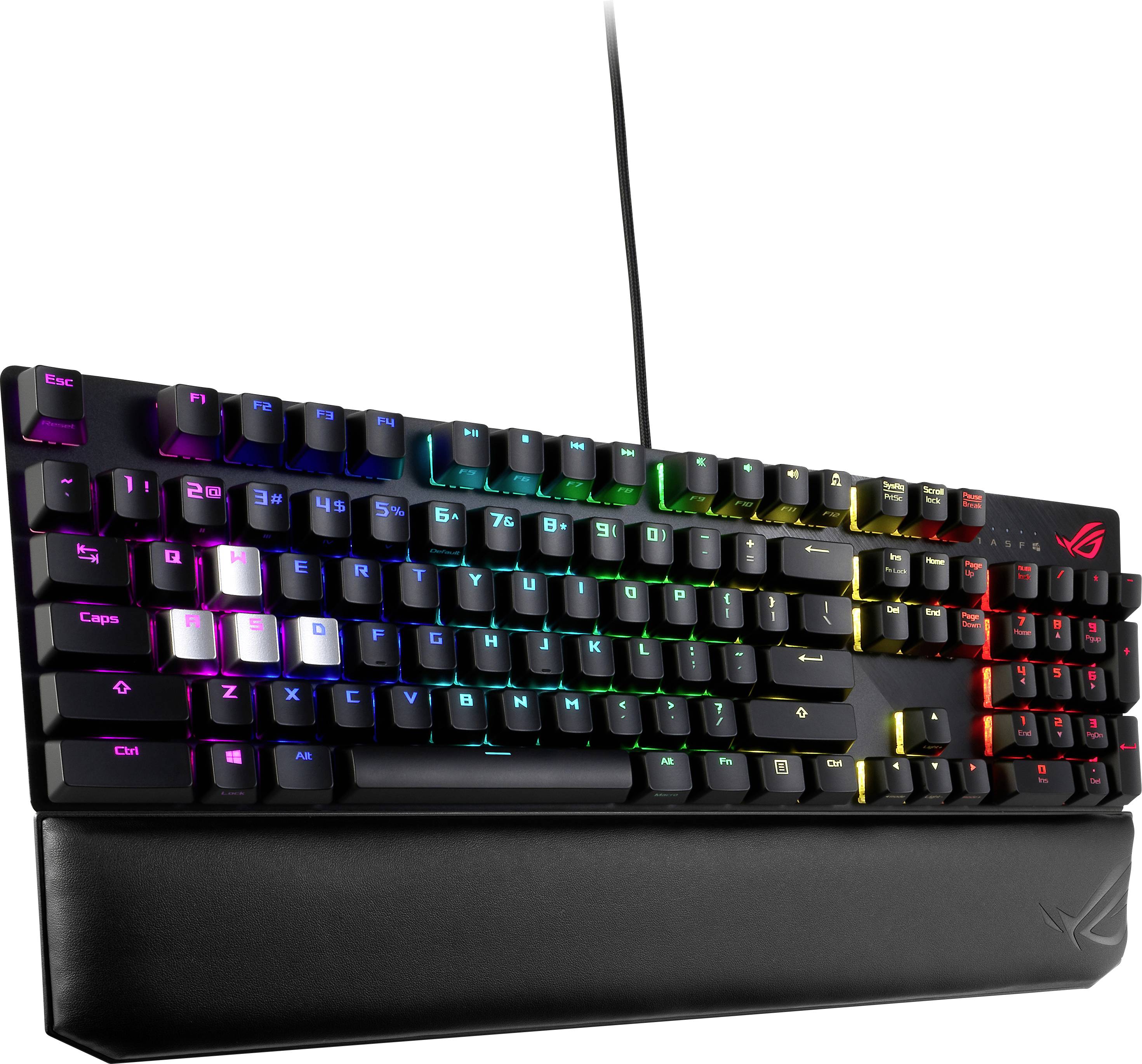 Asus ROG STRIX SCOPE Deluxe Kabelgebunden Gaming-Tastatur Beleuchtet ...
