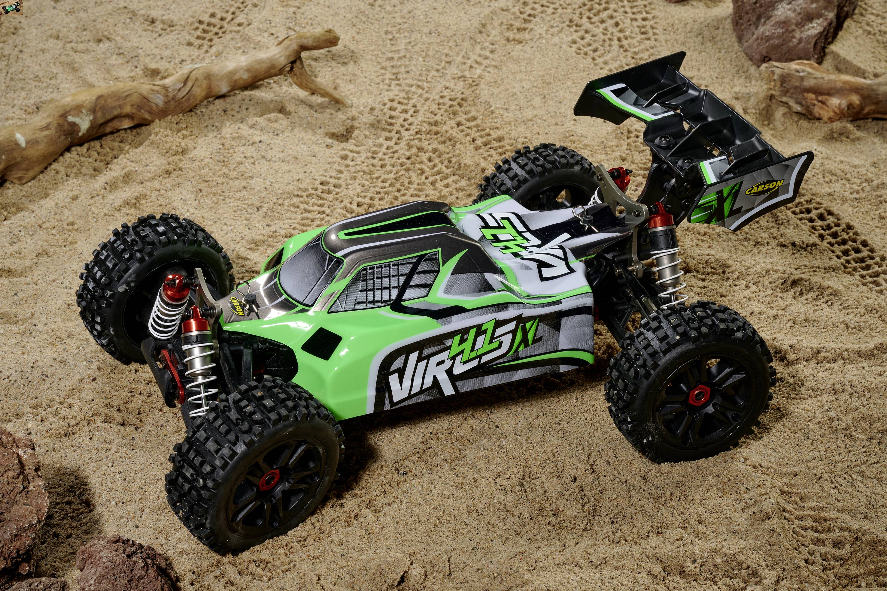 Carson Modellsport Virus 4.1 XL 4S Grün Brushless 1:8 RC Modellauto ...