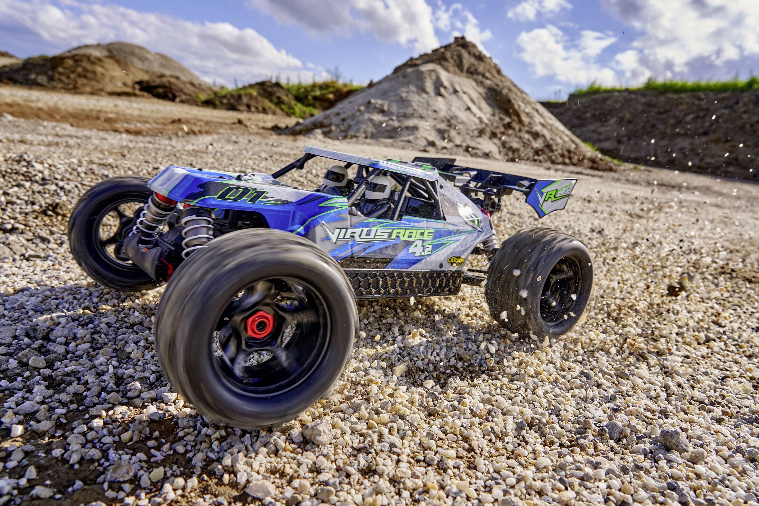 Carson Modellsport Virus Race 4.2 Brushless 1:8 RC Modellauto Elektro ...