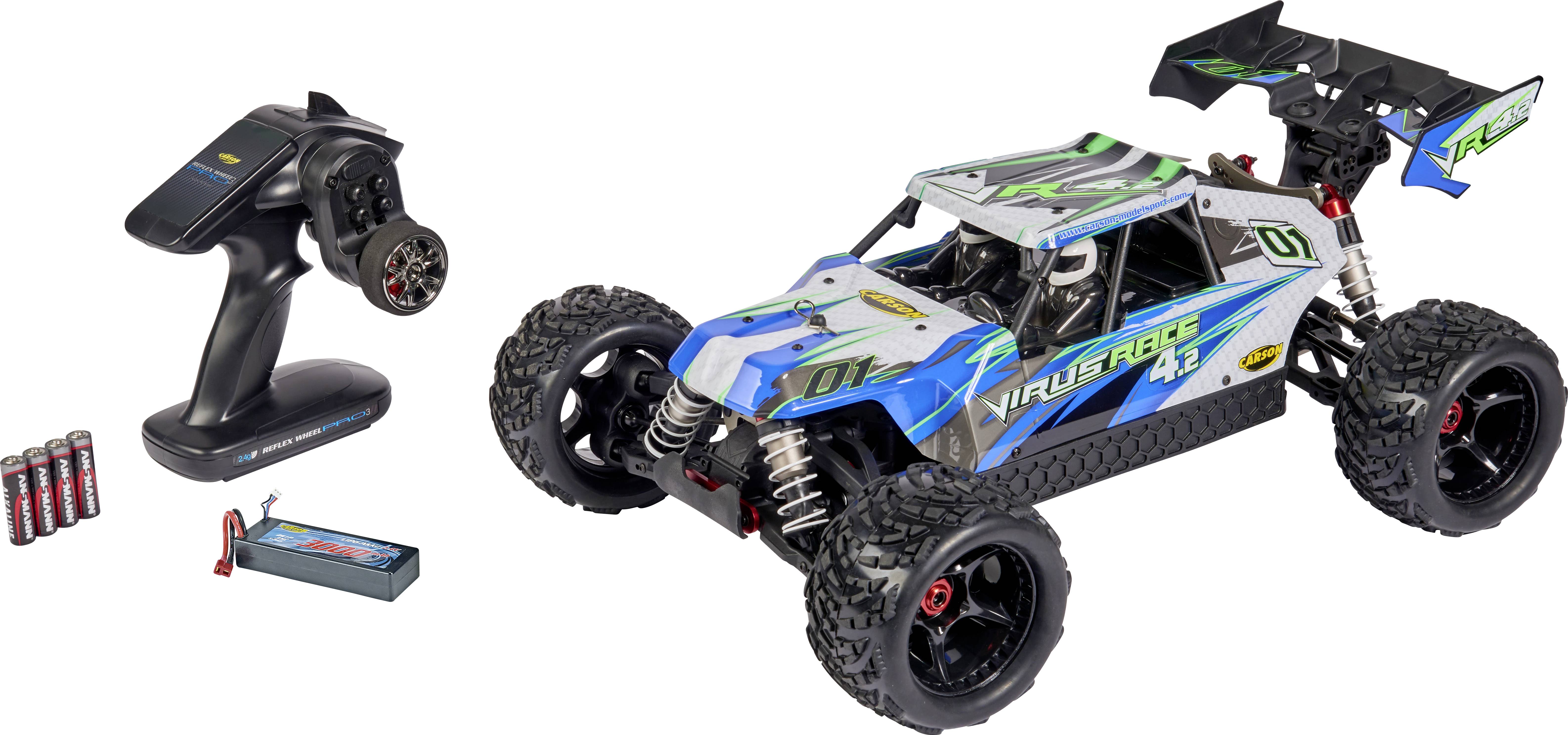 Carson Modellsport Virus Race 4.2 Brushless 1:8 RC Modellauto Elektro ...