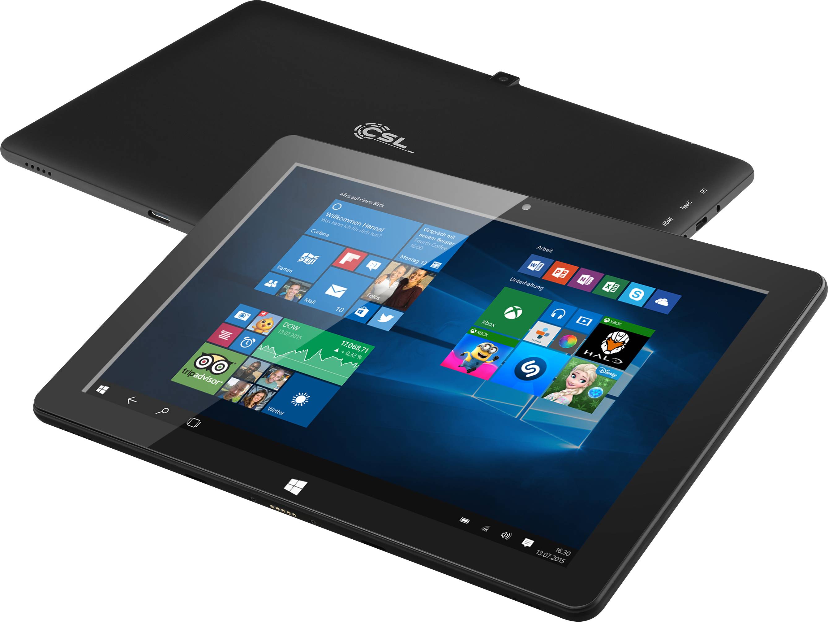 CSL Computer Panther Tab HD WiFi 64GB Schwarz Windows®-Tablet / 2-in-1 ...