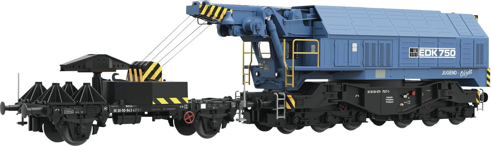 Roco 79037 H0 Digital-Eisenbahndrehkran EDK 750 der DR ...