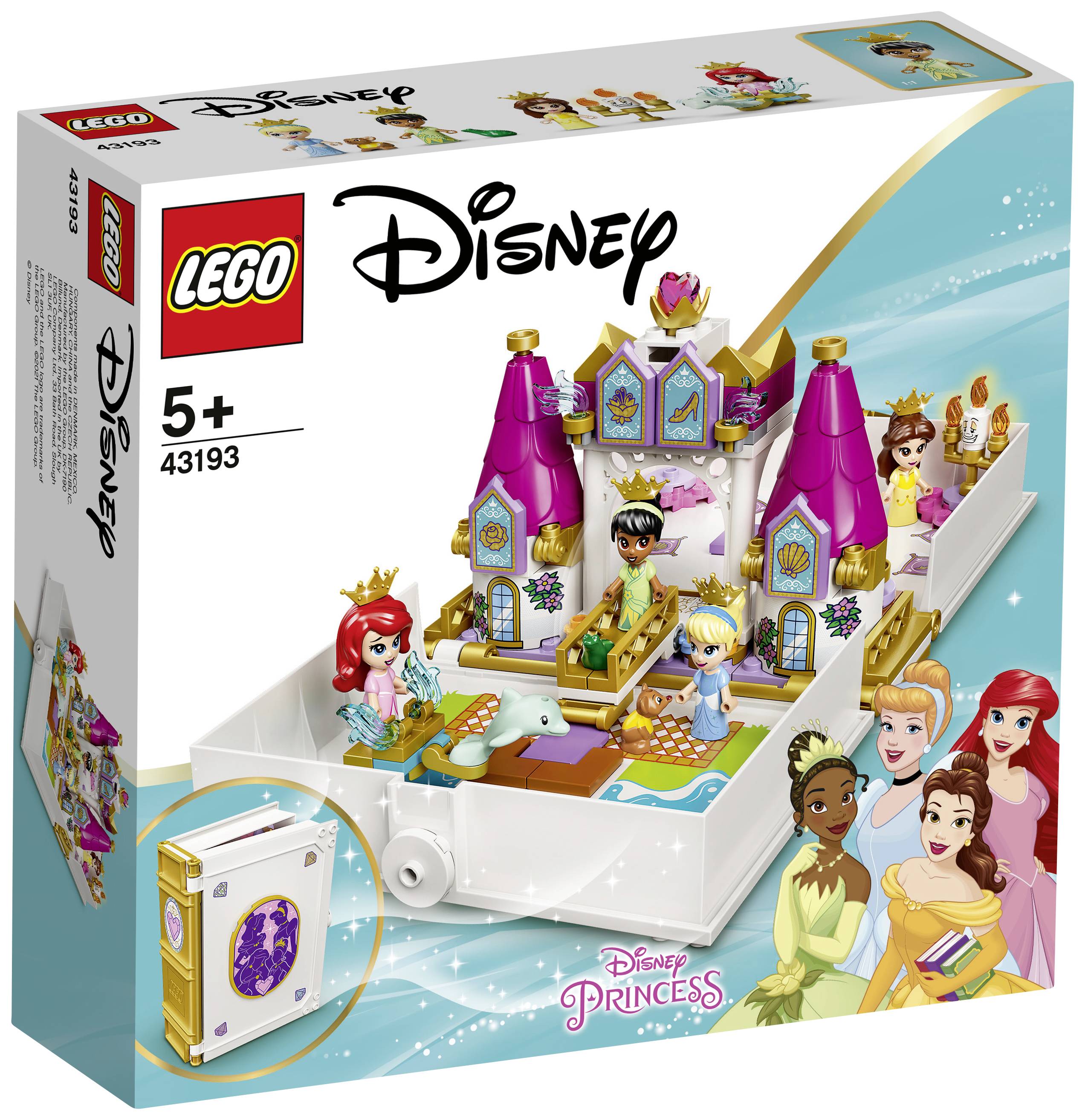 43193 LEGO® DISNEY Märchenbuch Abenteuer mit Arielle, Belle, Cinderella ...
