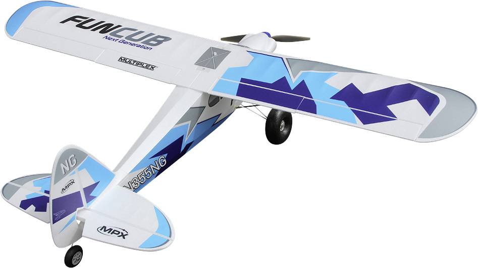 Multiplex RR FunCub NG blau Weiß, Blau RC Motorflugmodell RR 1410mm ...