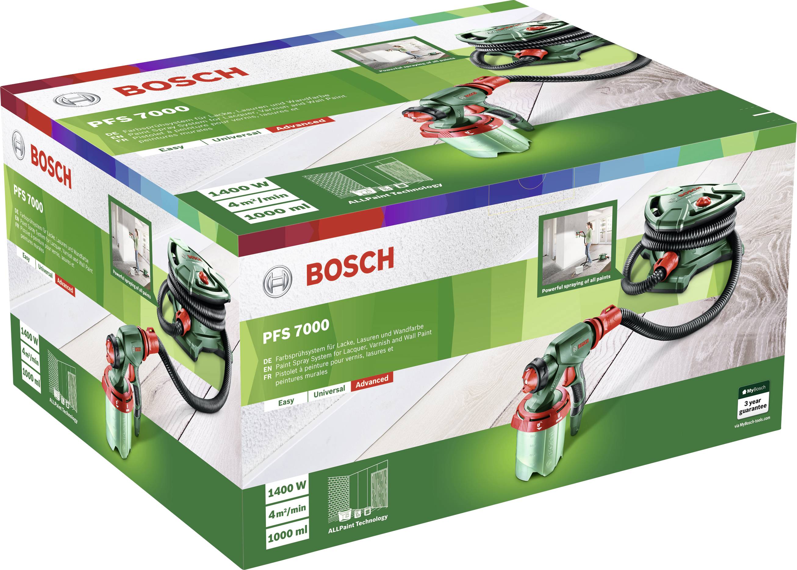 Bosch Home and Garden PFS 7000 Farbsprühpistole 1400W Fördermenge (max ...