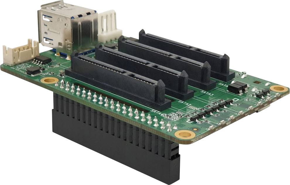 Allnet SATA HAT Quad NAS Raspberry Pi® Erweiterungs-Platine Passend für ...