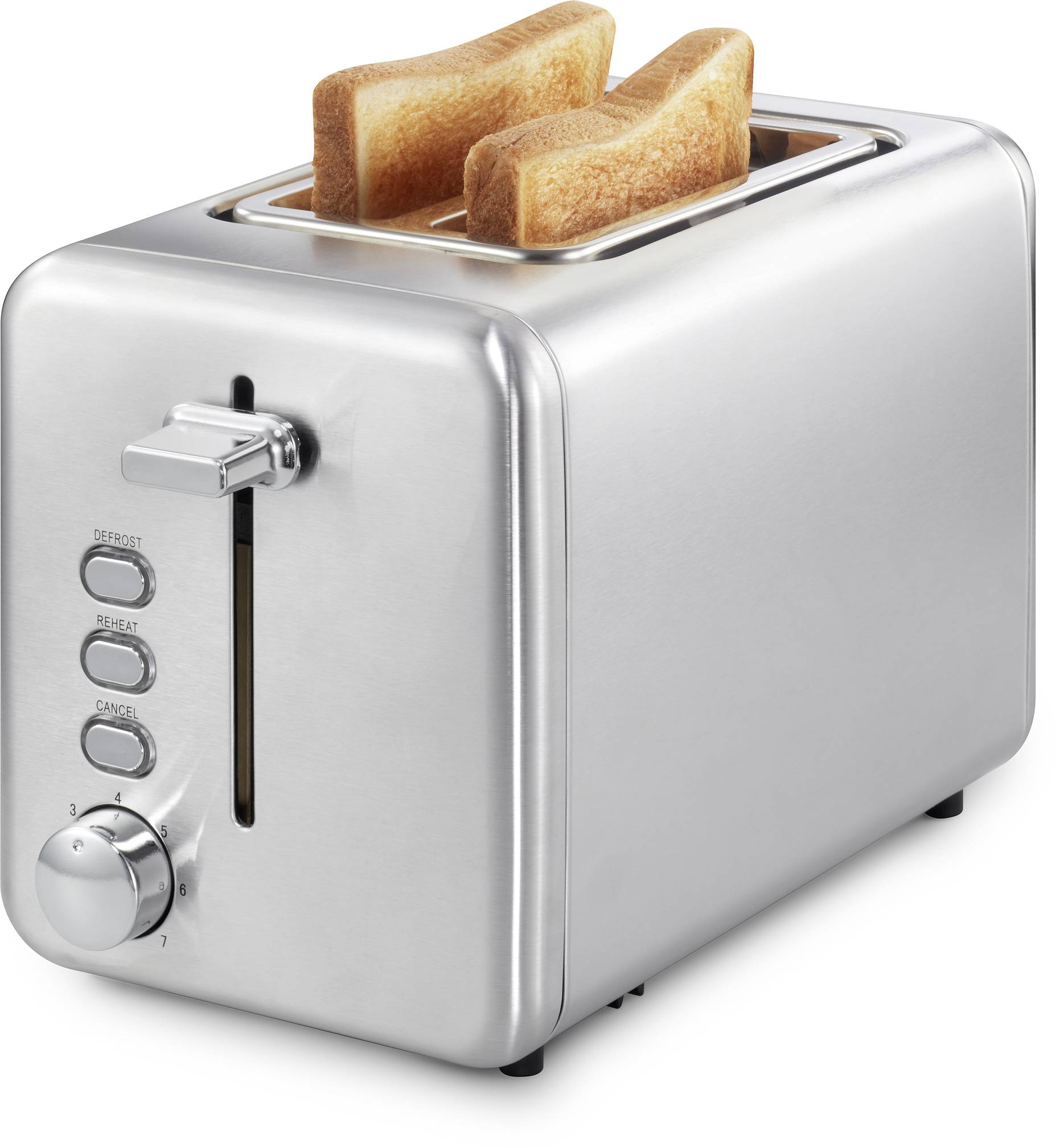 Toaster Toastfunktion Silber, Edelstahl | voelkner