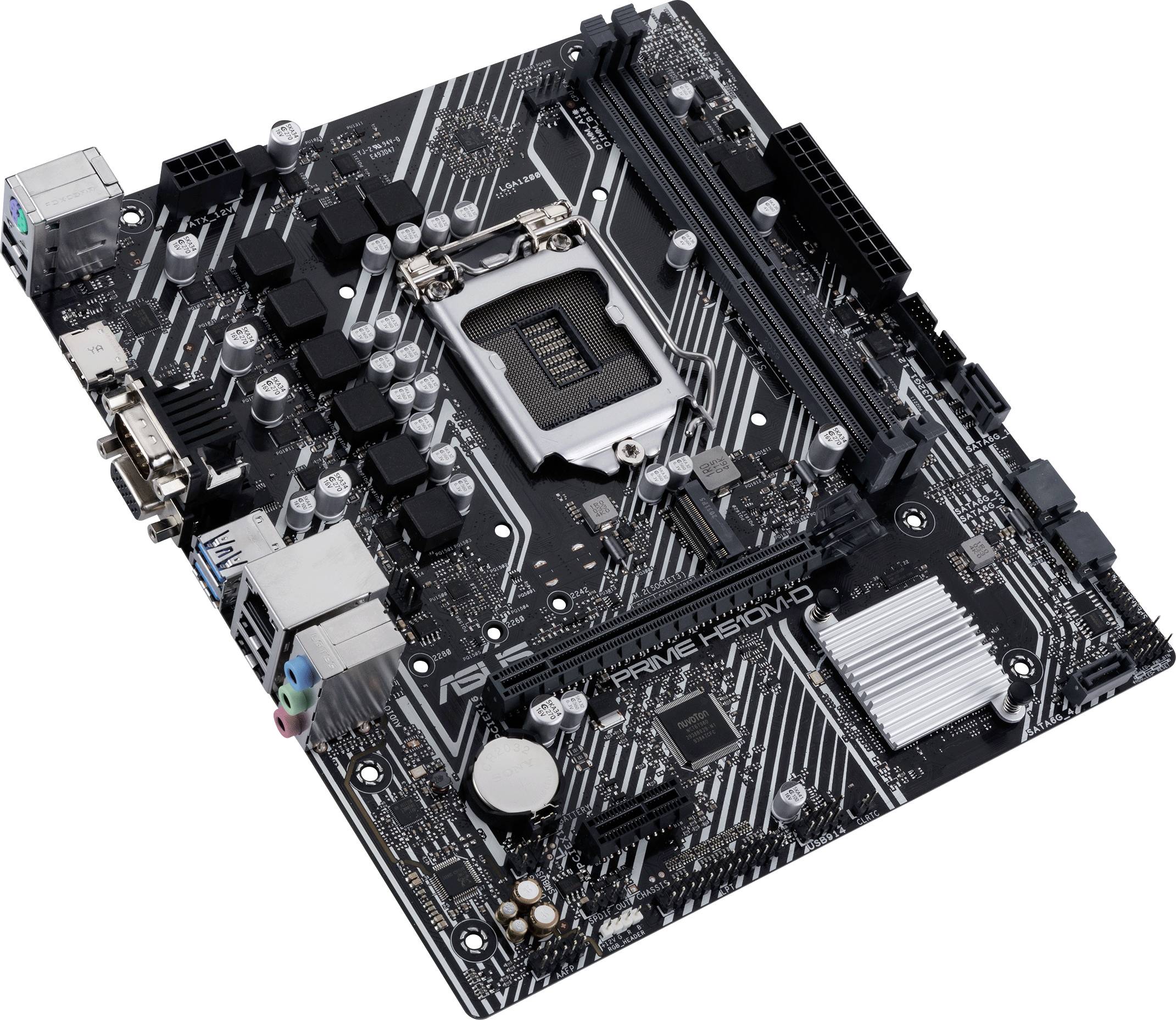 Asus PRIME H510M-D Mainboard Sockel (PC) Intel® 1200 Formfaktor ...