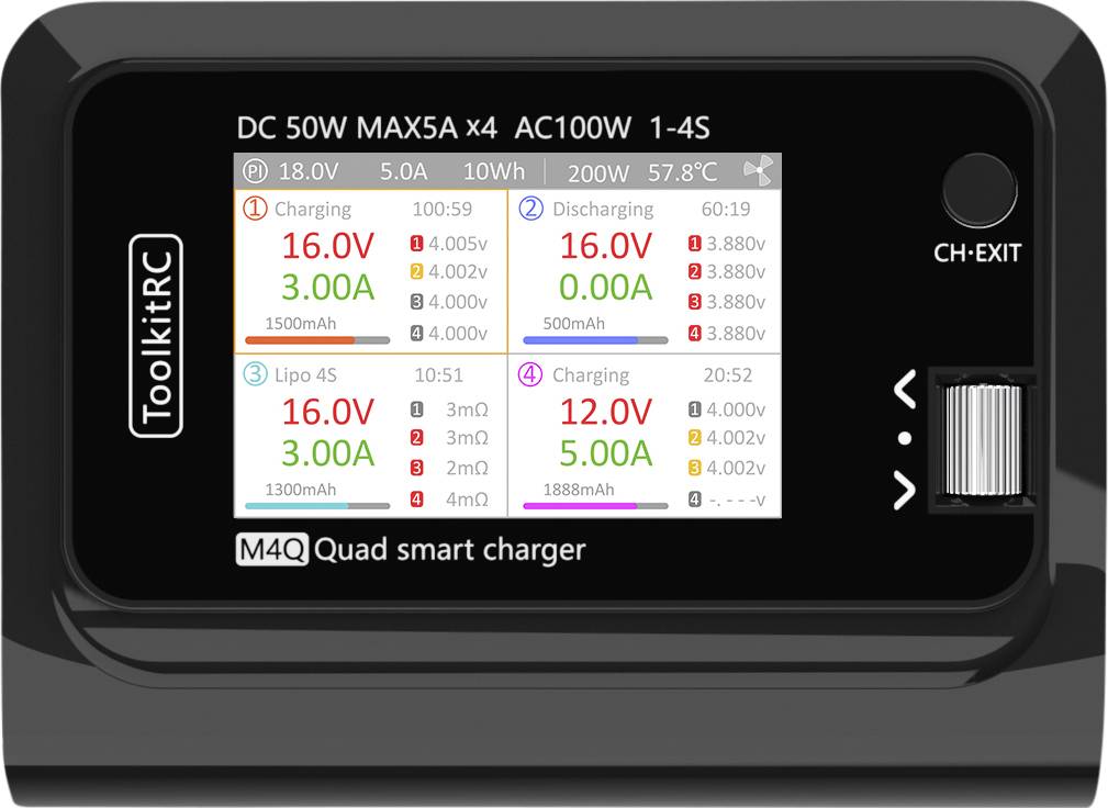 Toolkit RC Modellbau-Ladegerät 5A LiHV, LiIon, LiFePO, LiPo, NiMH, Blei ...