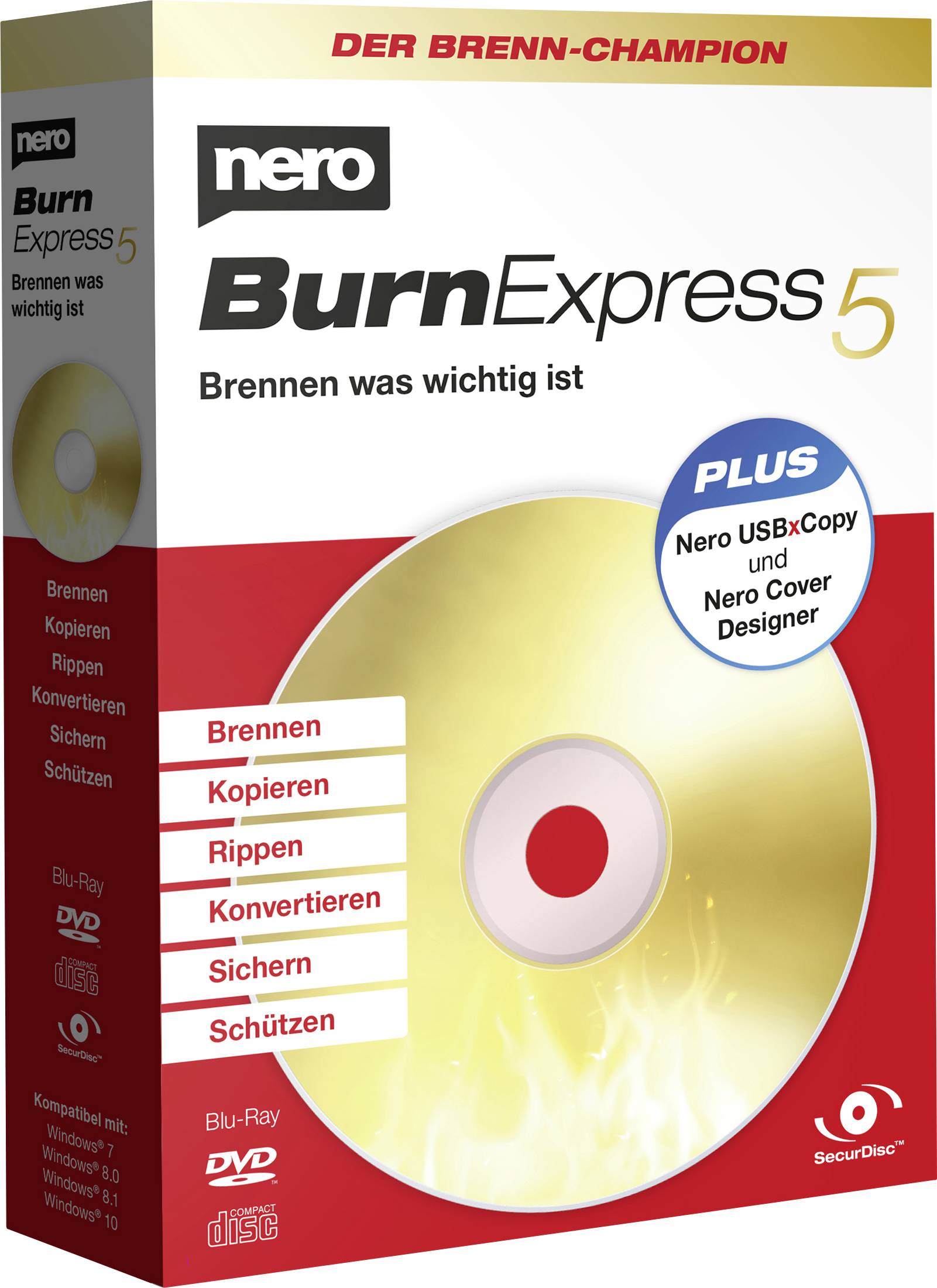 Nero Burn Express 5 Vollversion, 1 Lizenz Windows Brenn-Software | voelkner