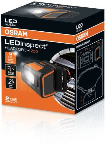 OSRAM LEDIL404 LEDInspect HEADTORCH250 LED Arbeitsleuchte akkubetrieben, über USB 250 lm | voelkner