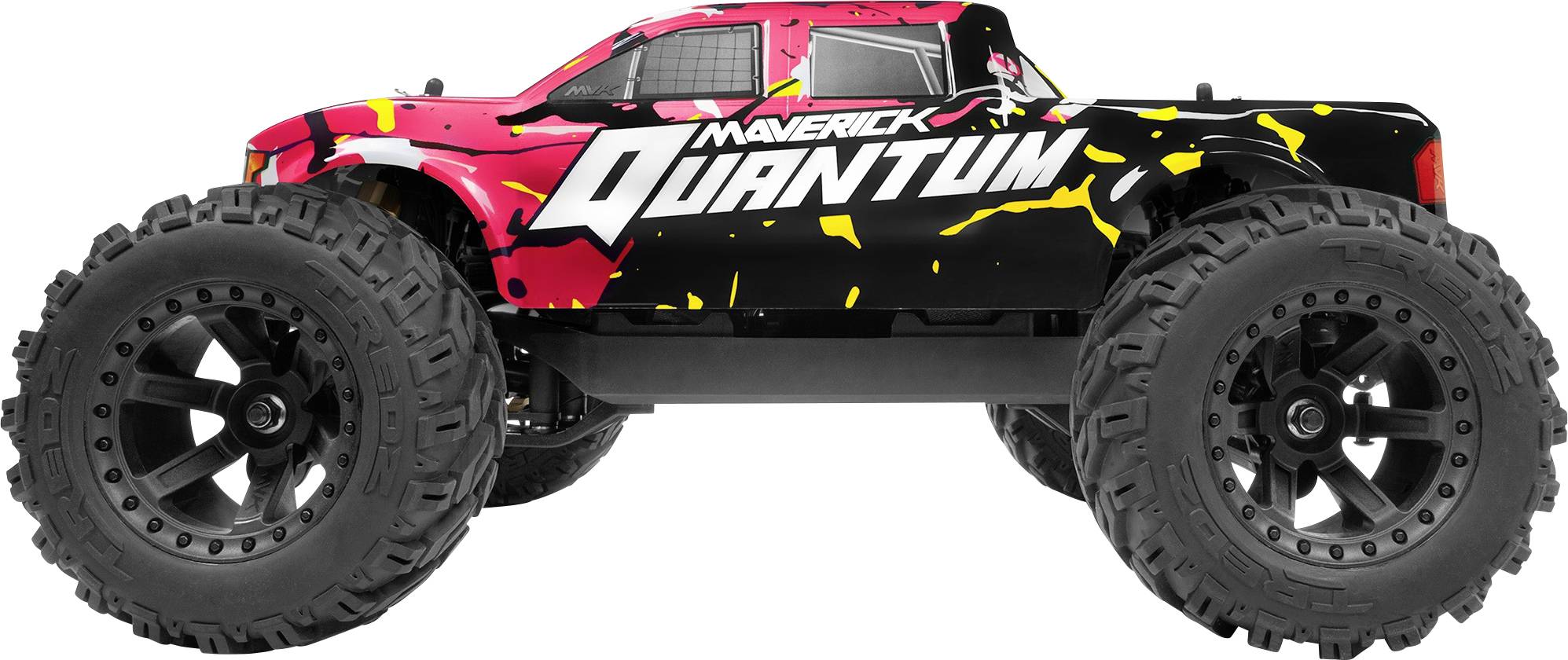 Maverick Quantum MT 1/10 4WD Monster Truck - Pink Brushed 1:10 RC ...