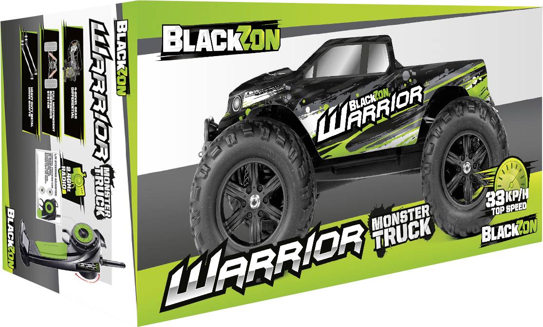 Blackzon Warrior 1/12th 2WD schwarz gold Brushed 1:12 RC Modellauto ...