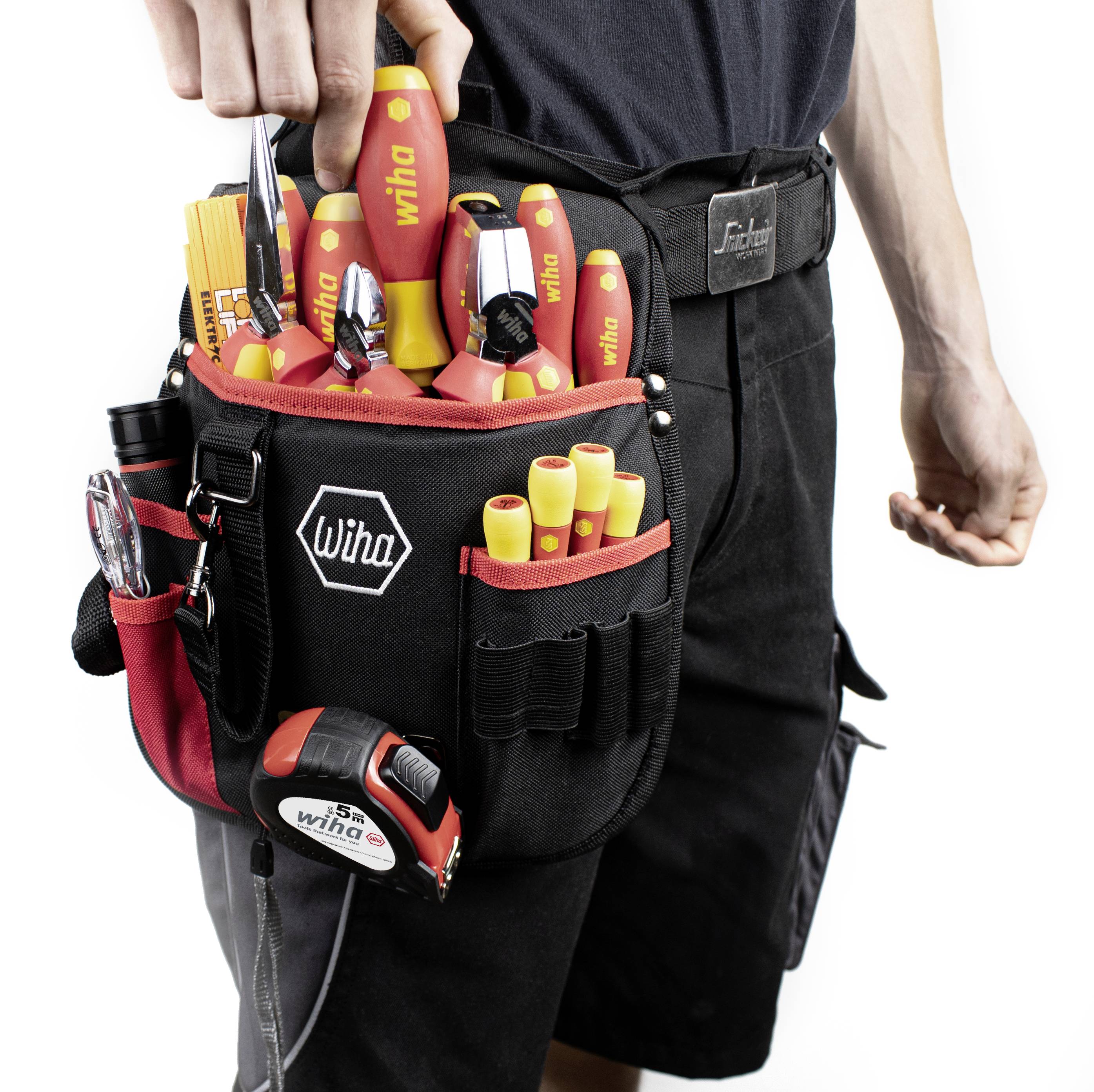 Wiha 44574 Elektriker Werkzeugtasche bestückt 18teilig (B x H x T) 250 ...