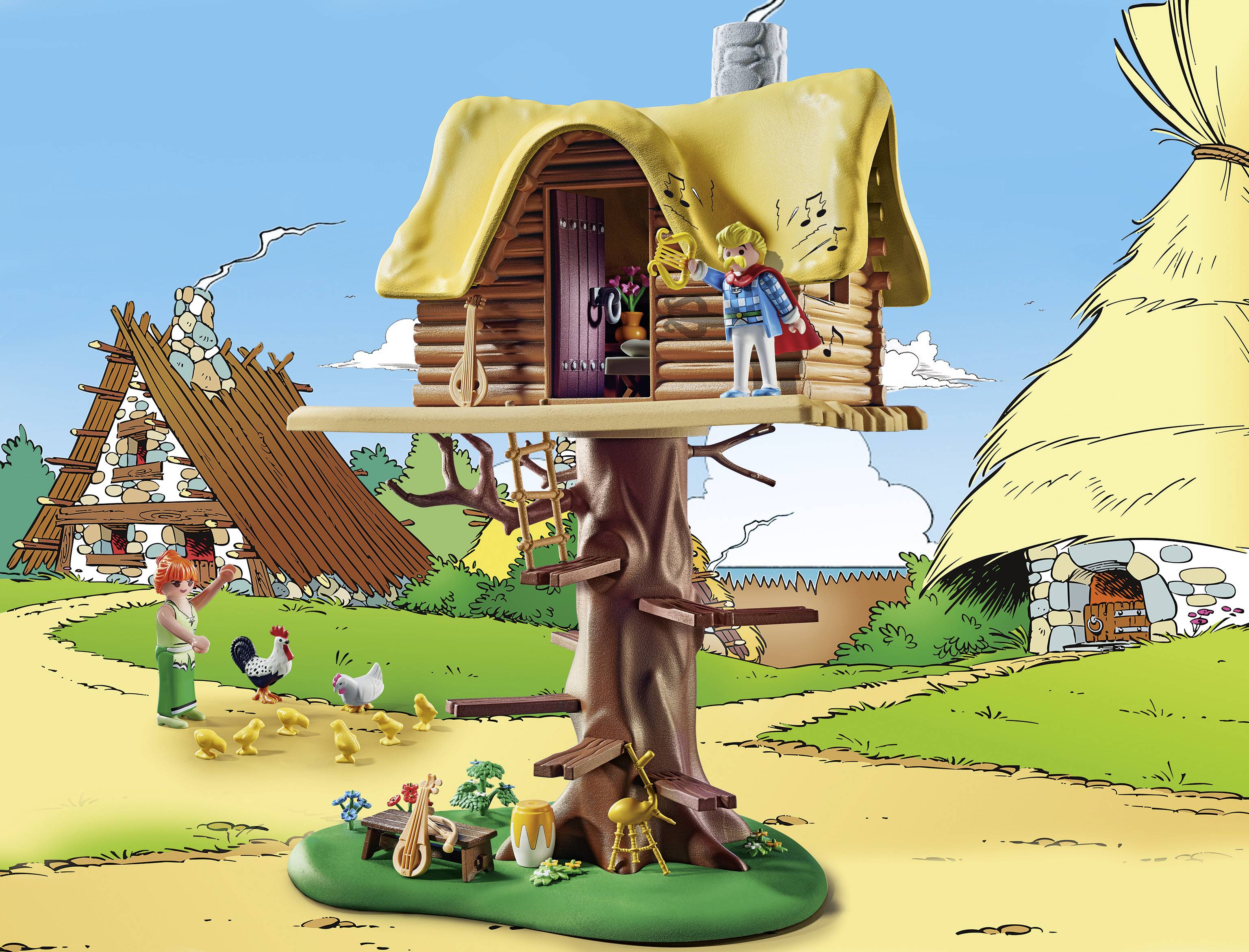 Playmobil® Asterix Troubadix mit Baumhaus 71016 | digitalo