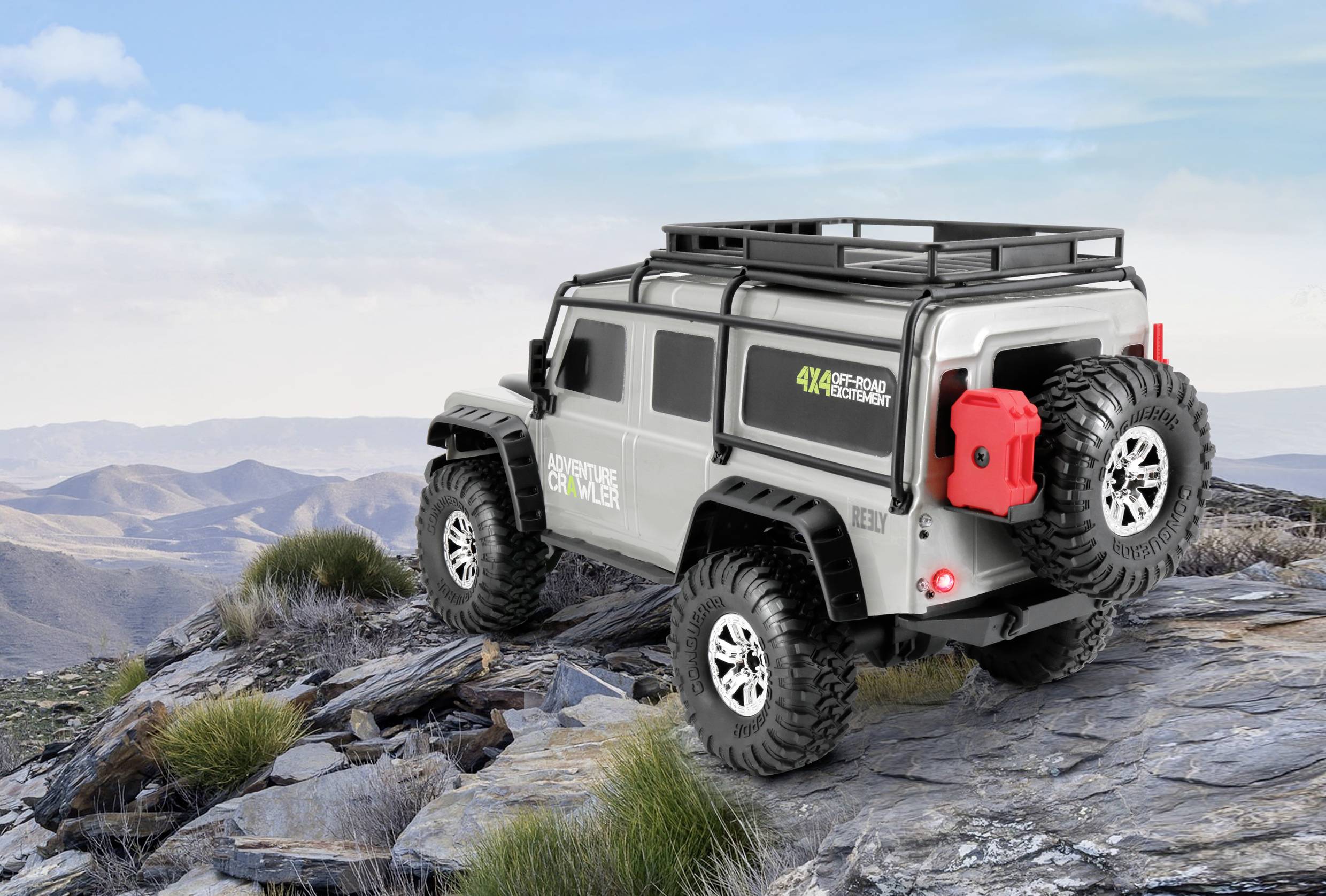 Reely Adventure Grau Brushed 1:10 RC Modellauto Elektro Crawler ...