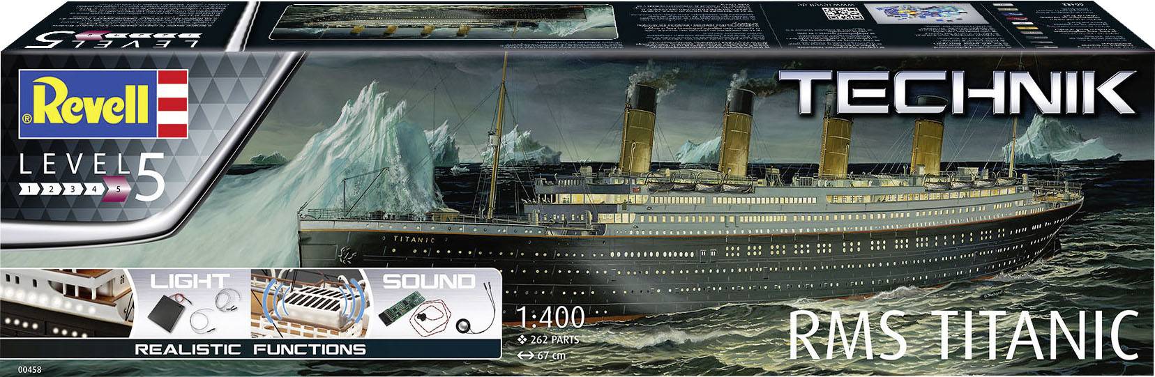 Revell 00458 RV 1:400 RMS Titanic - Technik Schiffsmodell Bausatz 1:400 ...