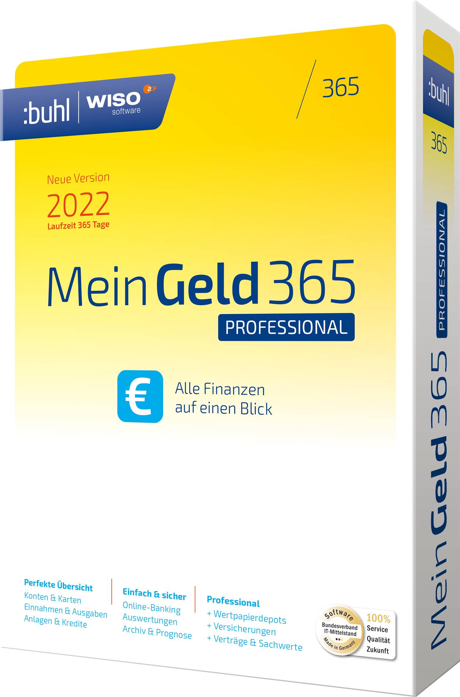 WISO Mein Geld Professional 365 Jahreslizenz, 1 Lizenz Windows Finanz ...