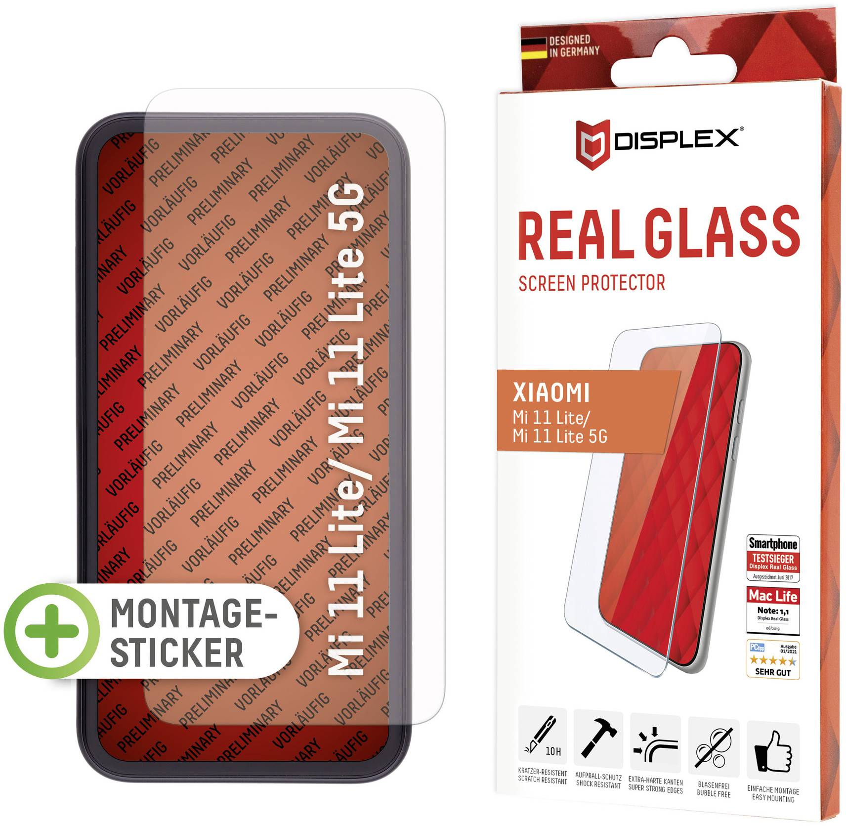 DISPLEX Real Displayschutzglas Mi 11 Lite 1 St. 01453 | voelkner