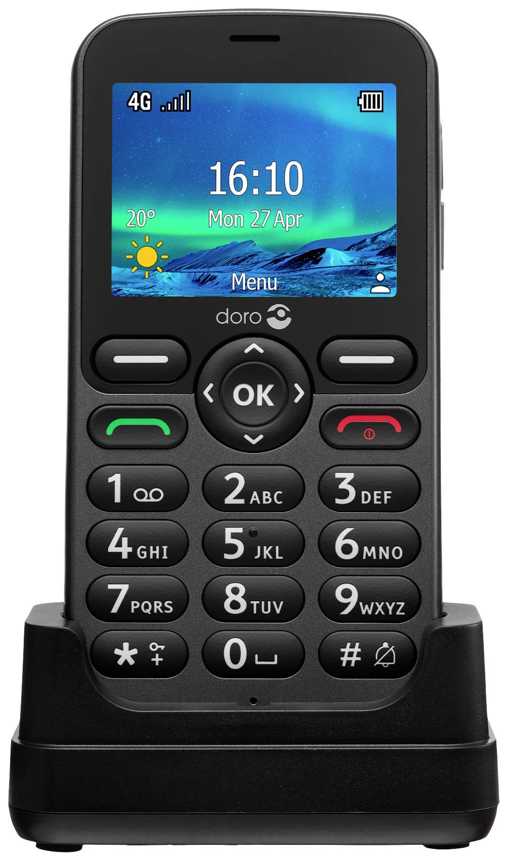 Doro 5860 Senioren-Handy mit Ladestation Graphit versandkostenfrei ...