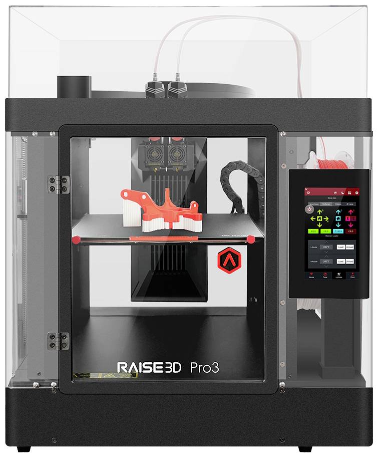 RAISE3D Pro3 Dual Extruder 3D Drucker beheizbares Druckbett, Dual-Düsen-System (Dual Extruder ...