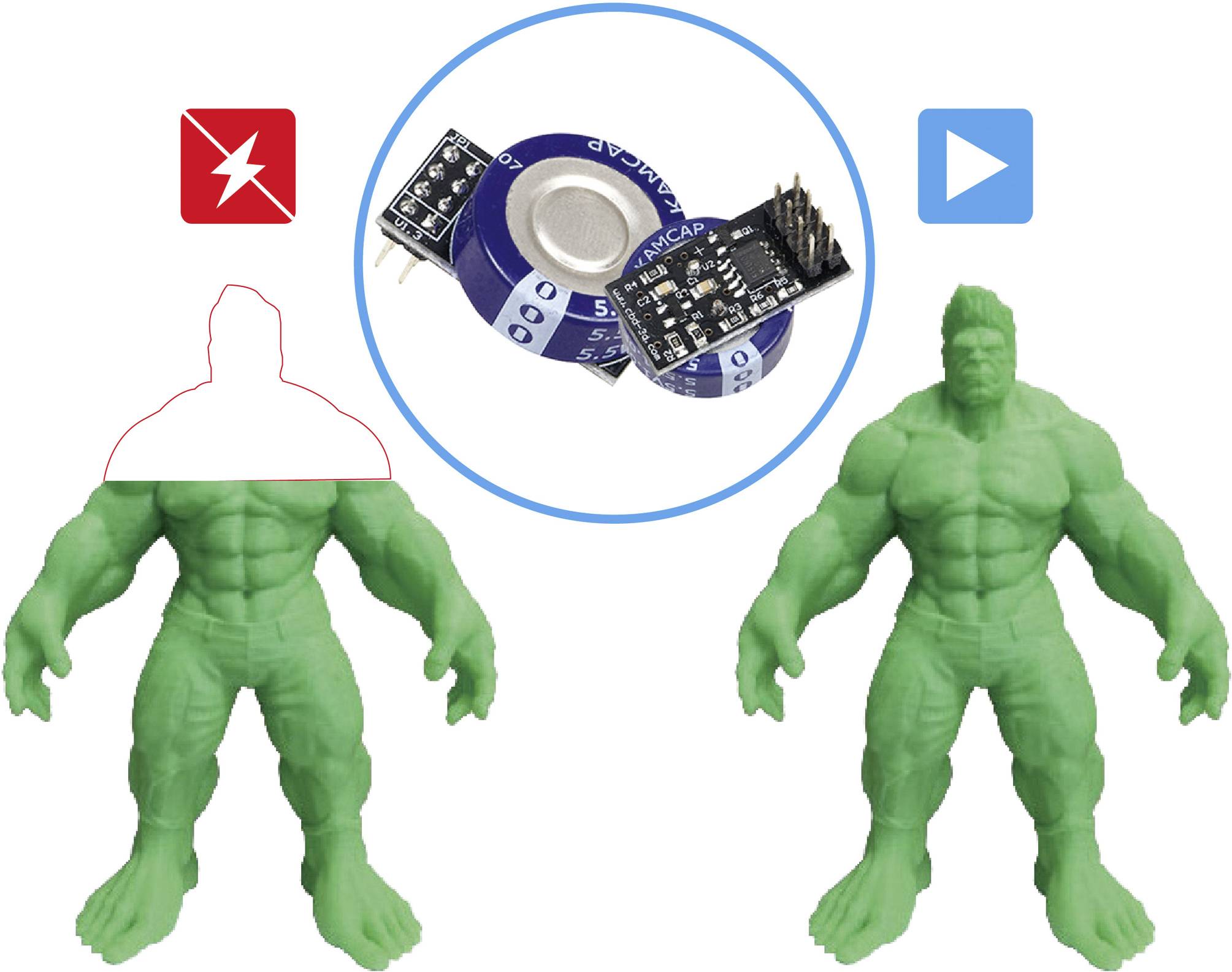 Renkforce Pro 6+ 3D Drucker beheizbares Druckbett, Dual-Düsen-System (Single Extruder ...