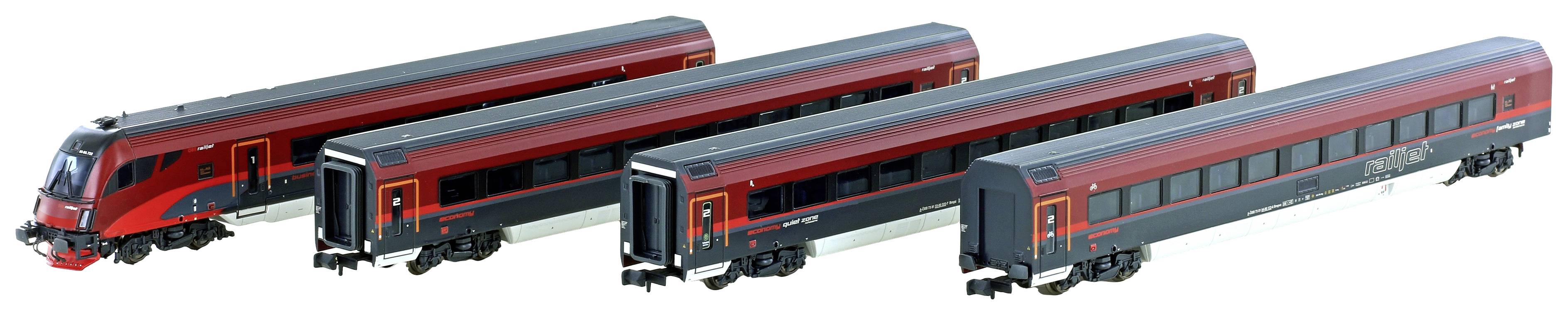 Hobbytrain H25224 N 4er-Set Personenwagen Railjet der ÖBB 4er-Set ...