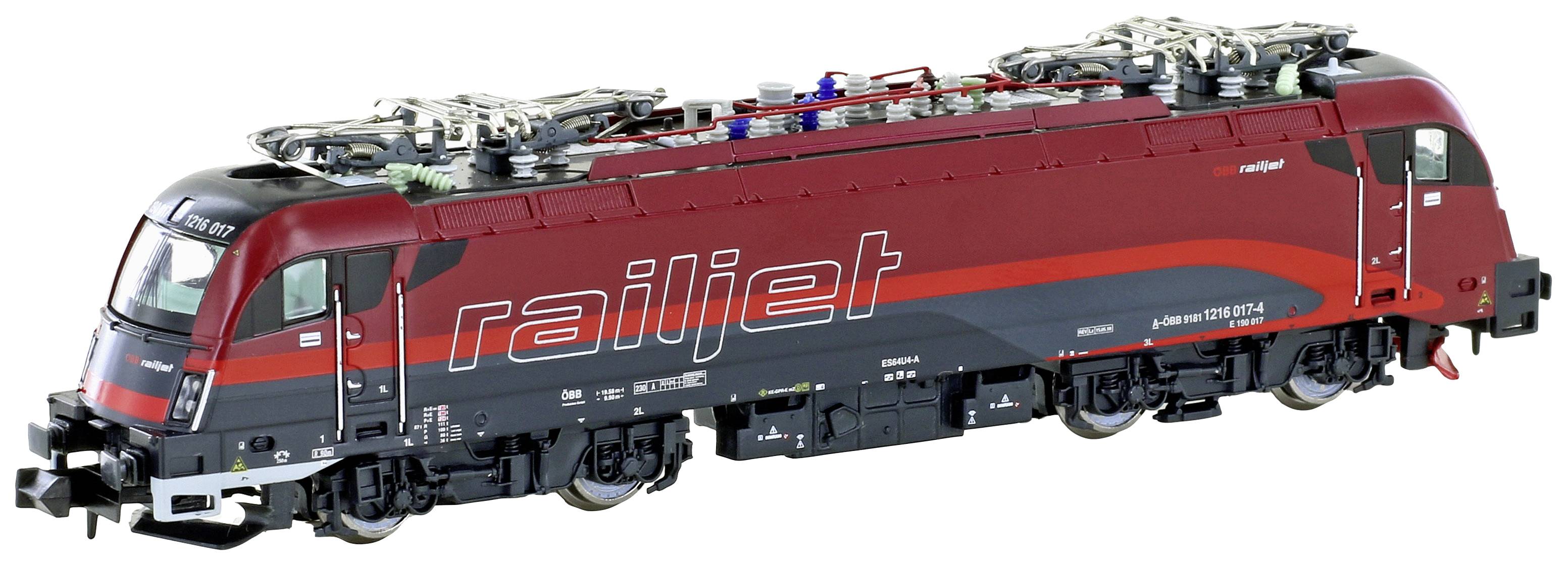 Hobbytrain H2733 N E-Lok Rh 1216 Taurus der ÖBB Railjet ÖBB Railjet ...