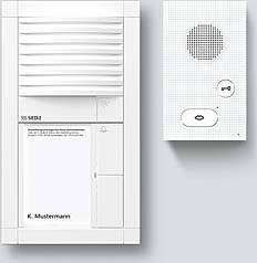 Siedle SET VAB 850-1W Türsprechanlage Silber, Weiß versandkostenfrei ...