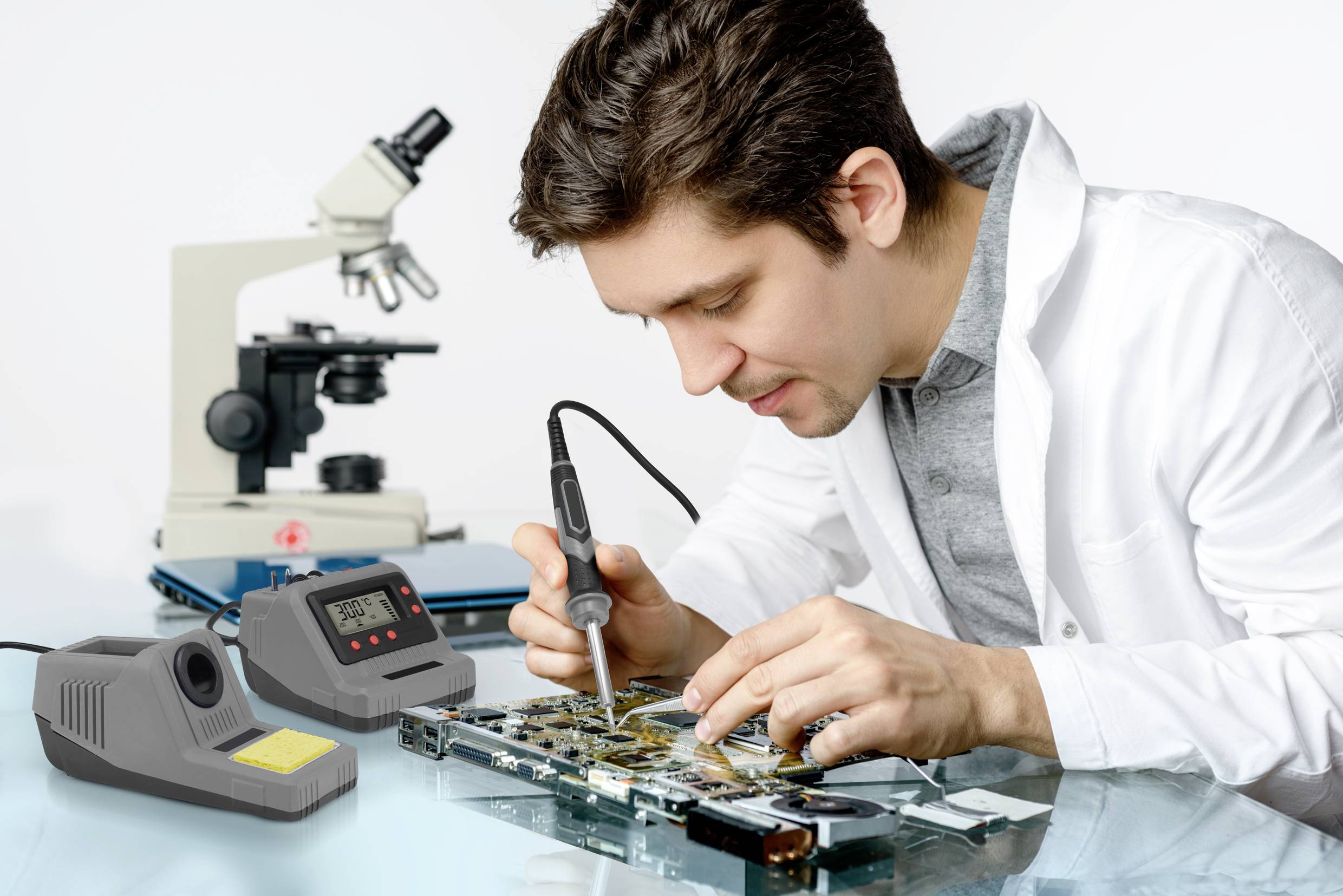 LSL-450 Lötstation digital 60W 200 - 450°C inkl. Lötzinn | SMDV